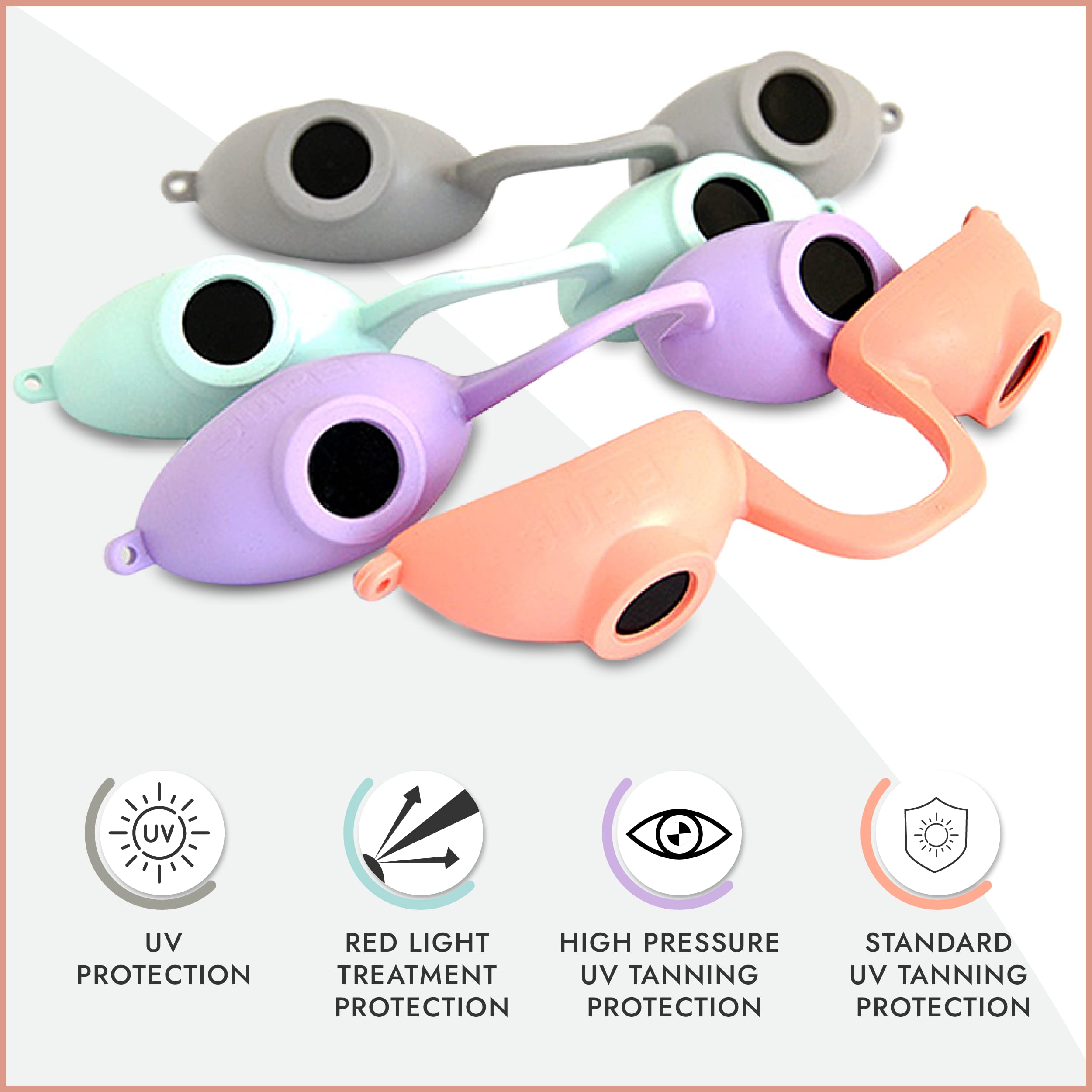 Snapklik.com : Super Sunnies Tanning Bed Goggles FDA Compliant UV & Red ...