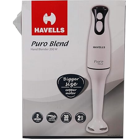 Buy Havells Duro Blend - S Low Noise 300 watt Hand Blender with ...