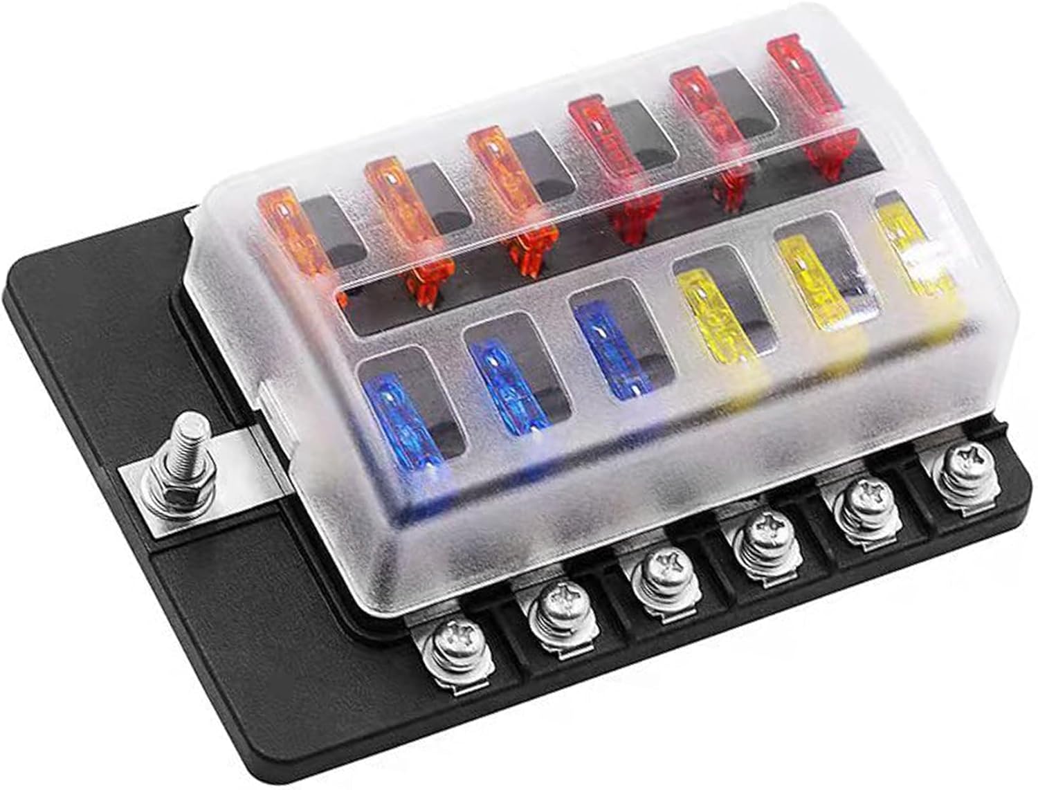 Amazon.com: USTOPF1T 12 Way 12V Marine Fuse Block, Waterproof Marine ...