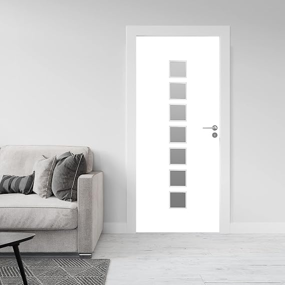 3D Door Stickers for Interior Doors White Door Door Decals Square Door ...