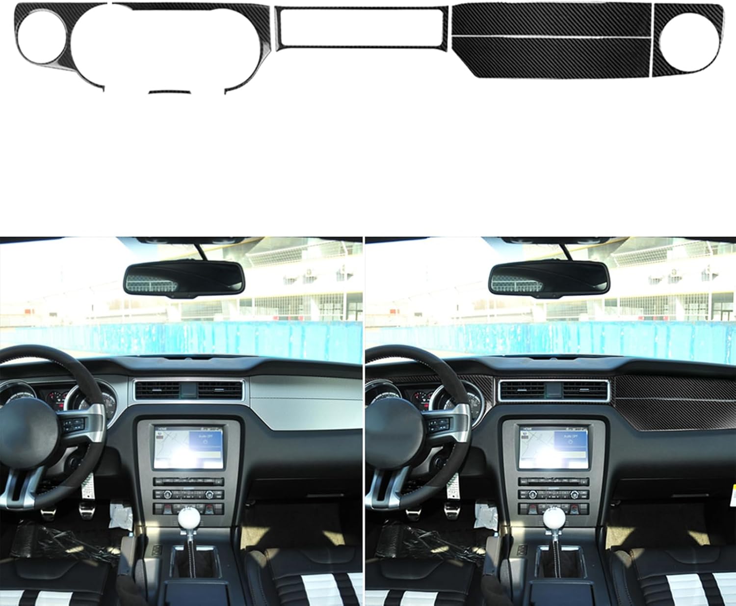 Amazon.com: NVCNX Real Premium Carbon Fiber Car Dashboard Air Vent ...