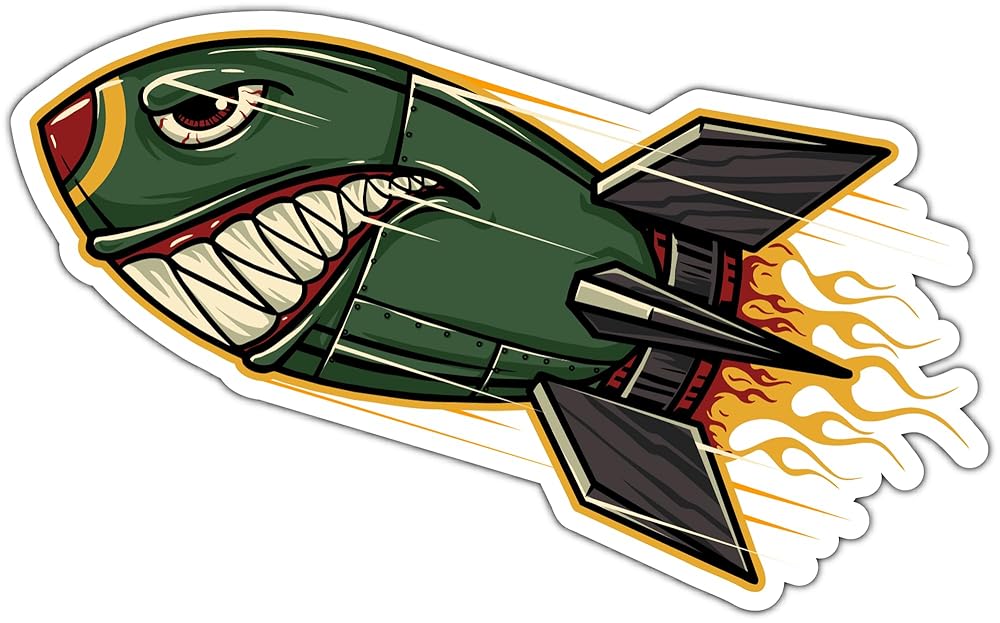 Amazon.com: Nuclear Angry Rocket Bomb Army Military Car Bumper Window ...