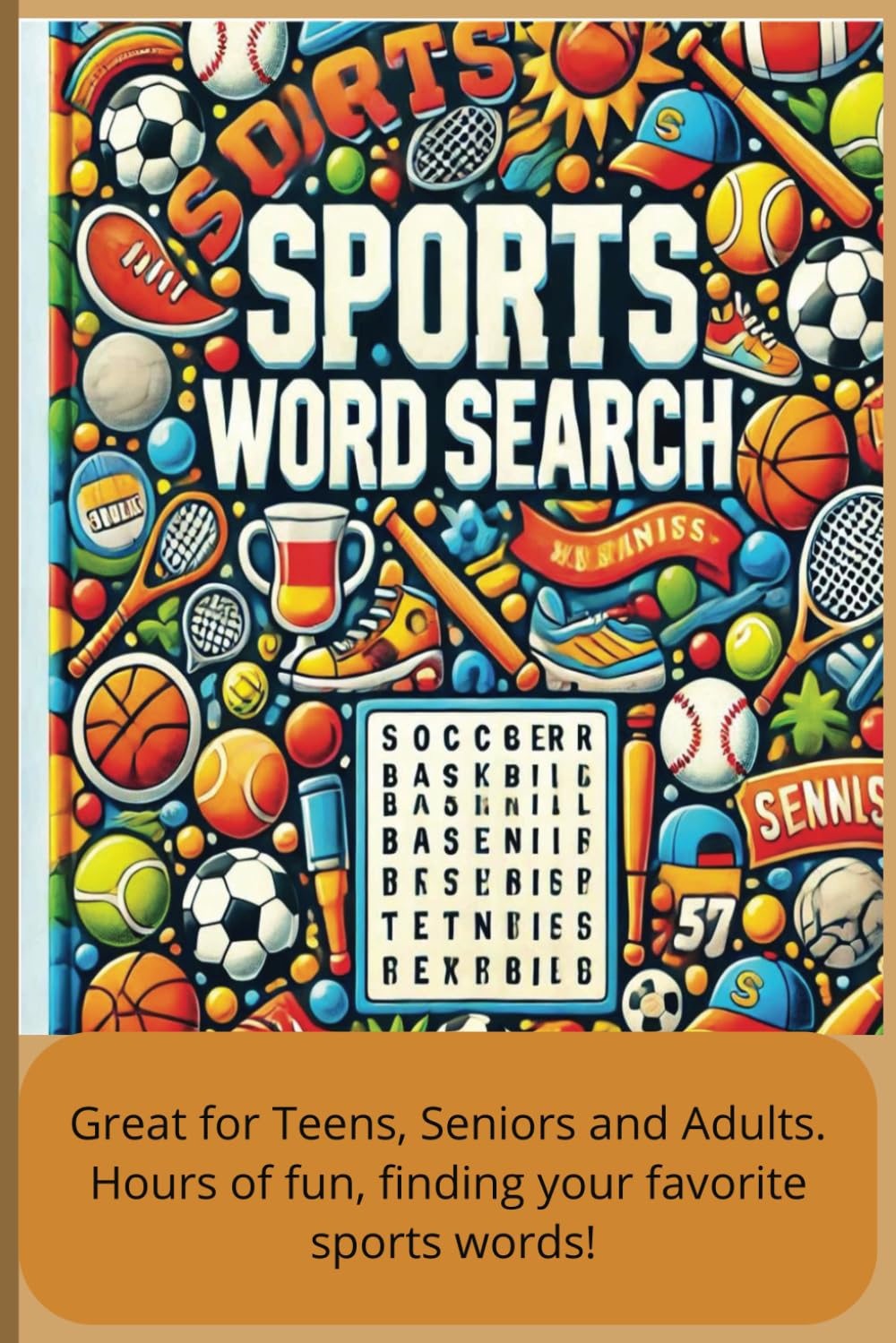 Sports Fun Word Search: Word Searches with Easy-to-Read Print about ...