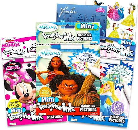 Amazon.com: Disney Princess Magic Ink Coloring Book Set - Bundle of 3 ...