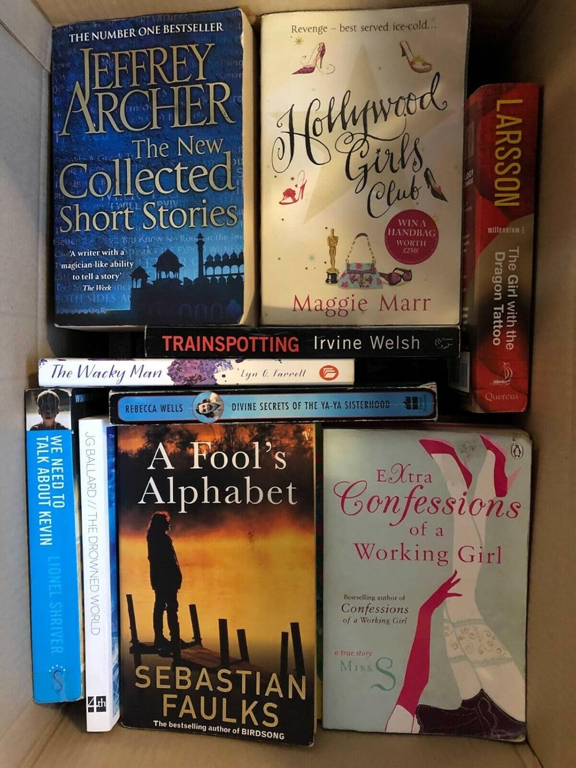 Bargain Books - 40+ Random Secondhand Novels Box - Fiction Bundle ...