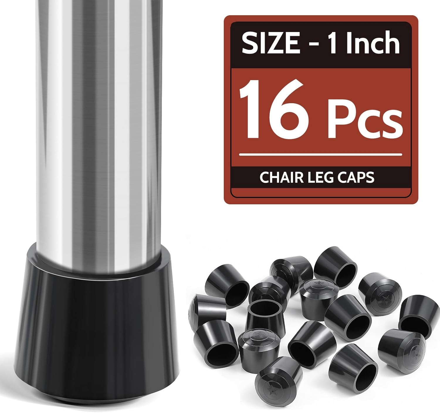 Amazon.com: Chair Leg Caps, Sopito 1 Inch Rubber Chair Leg Floor ...