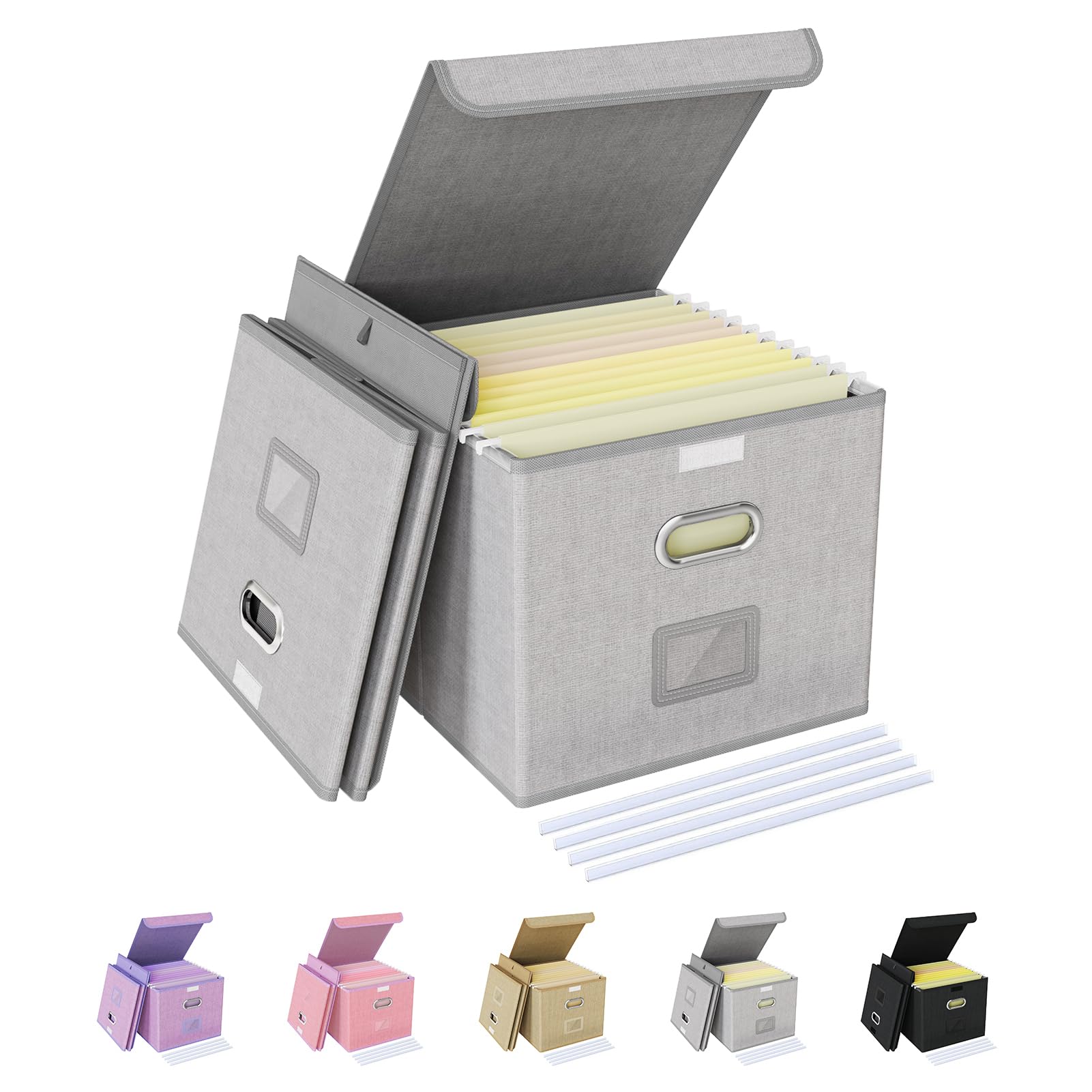 Snapklik.com : Oterri 2 Pack File Organizer Box,File Box,Small File ...