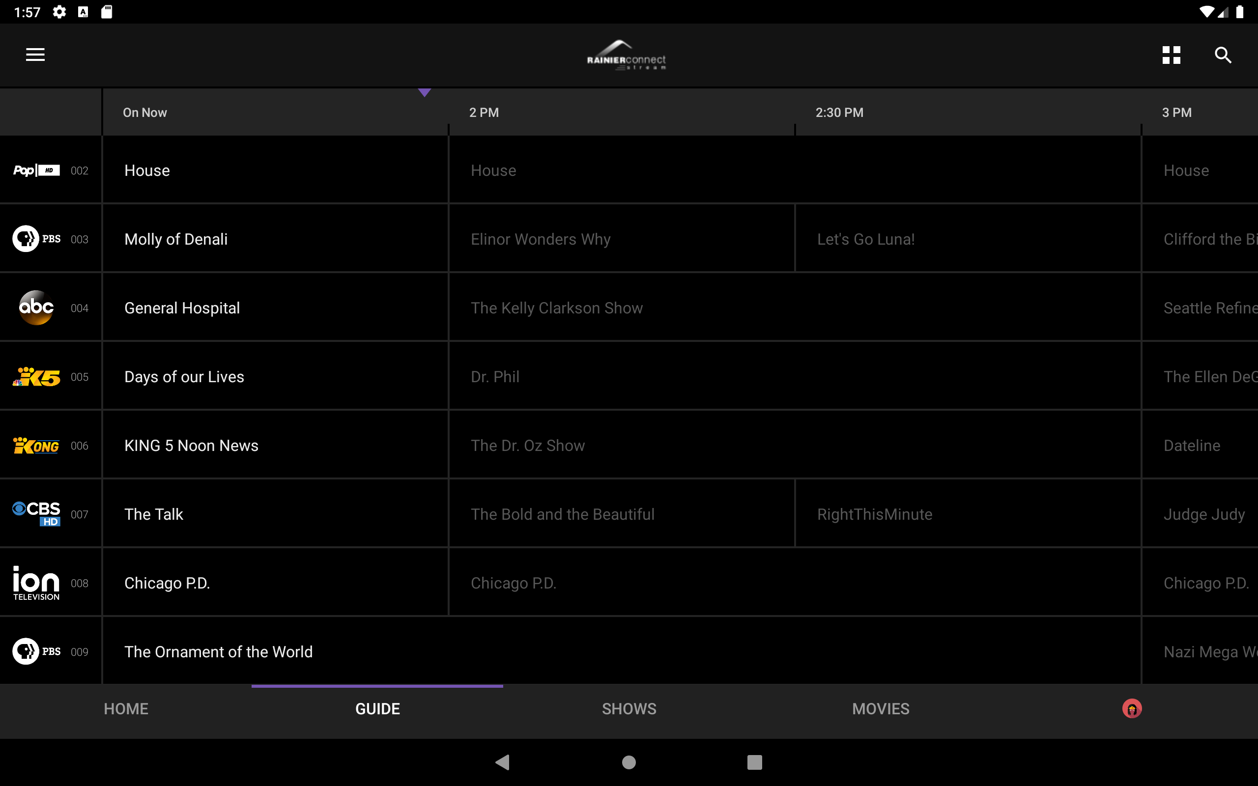 Rainier Connect Stream TV - App on Amazon Appstore