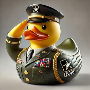 Amazon.com: Veteran Tribute Duck 2025, Militarys Resin Ducks, US Army ...
