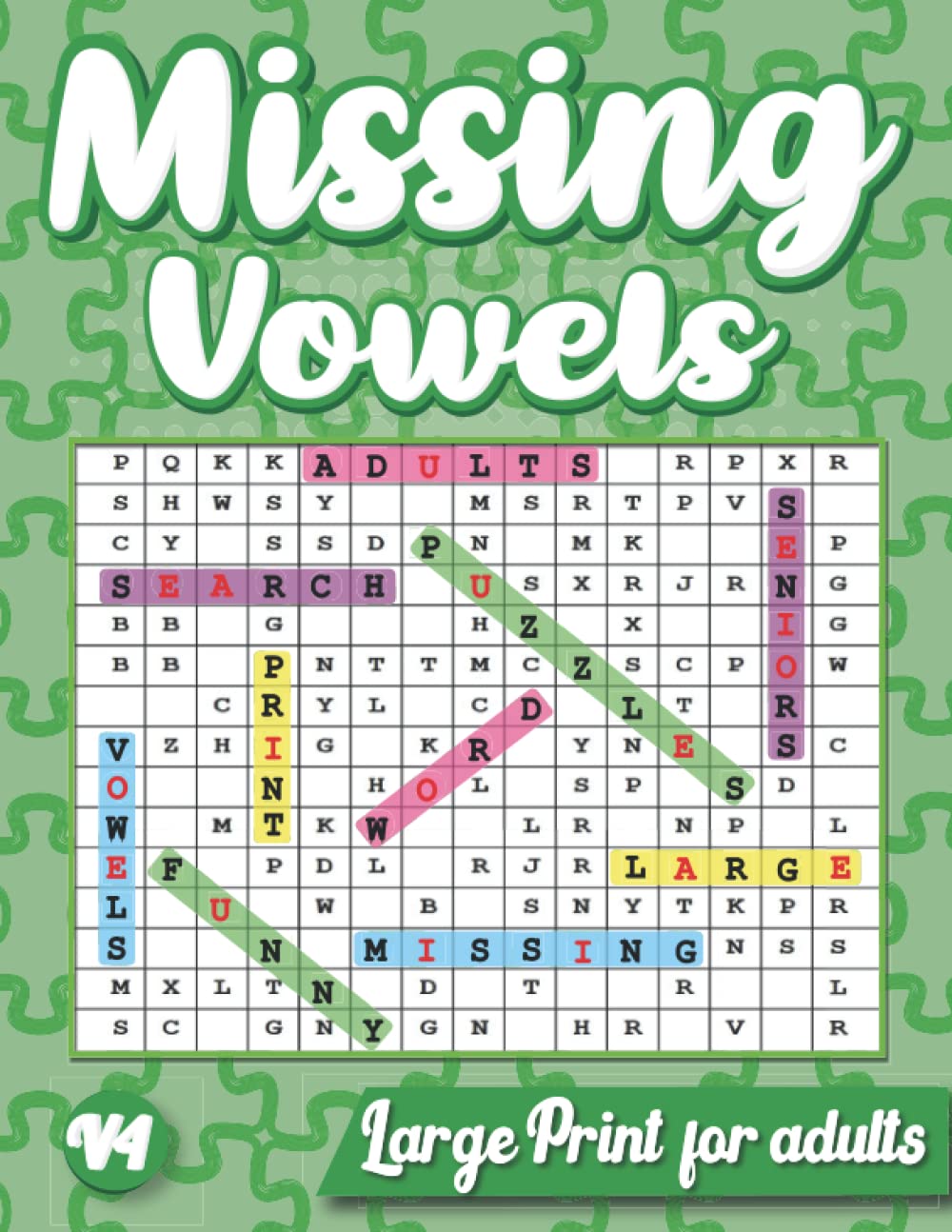 Missing Vowels Large Print For Adults Missing Vowels Word Search ...