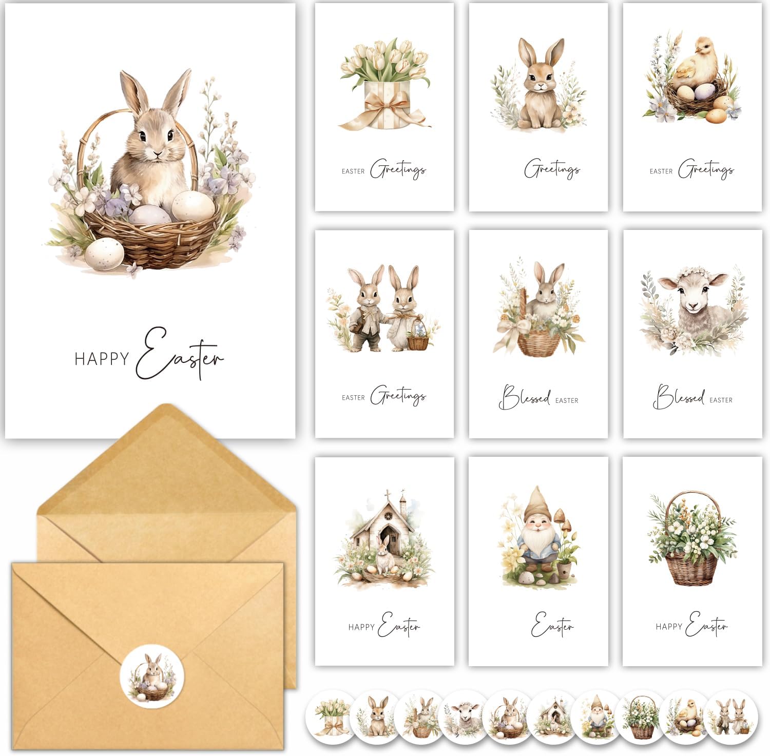 Amazon.com : Hallmark Shoebox Pack of Funny Easter Cards, Last Supper ...