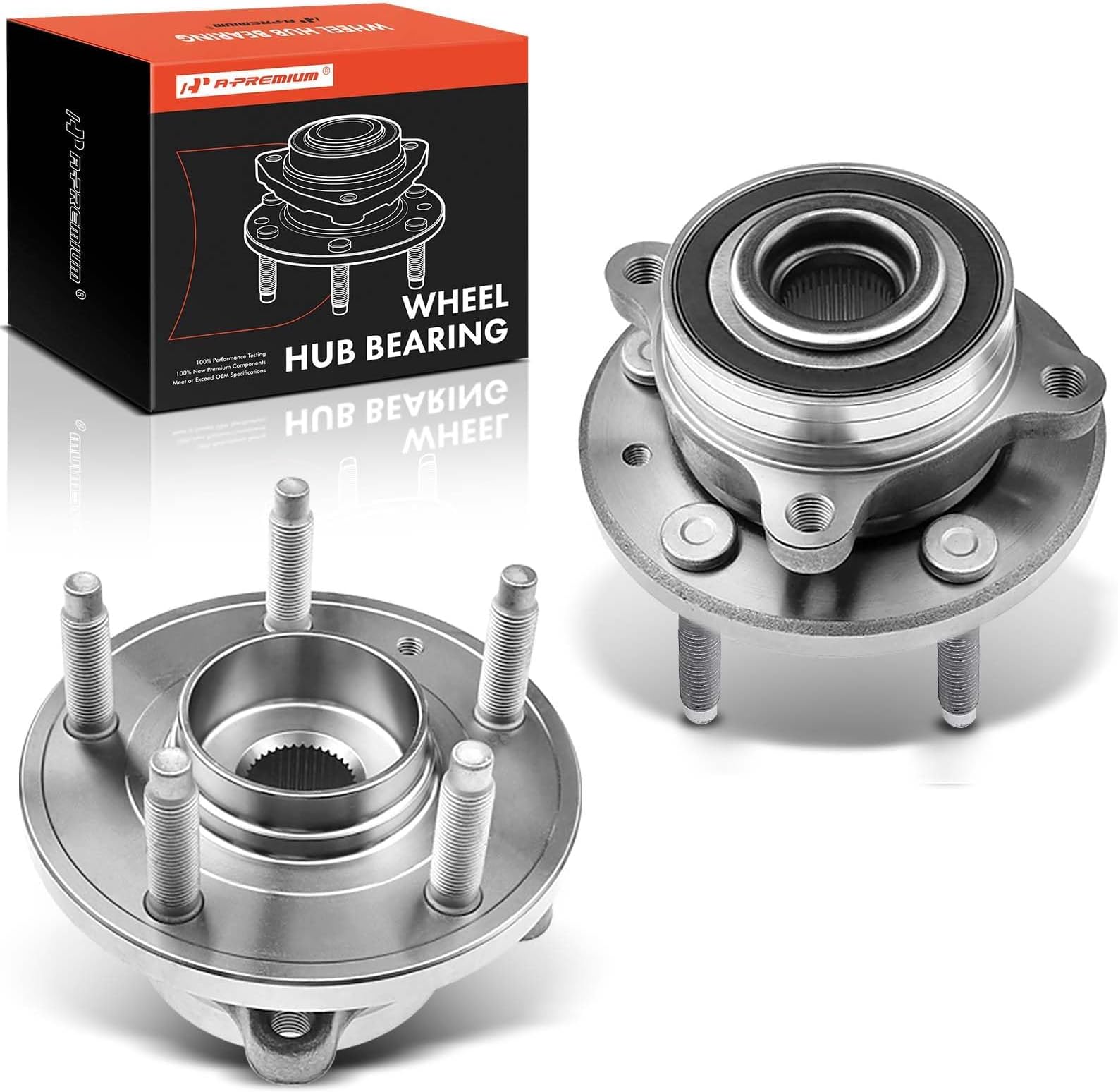 Amazon.com: A-Premium 2 x Front or Rear Wheel Bearing and Hub Assembly ...