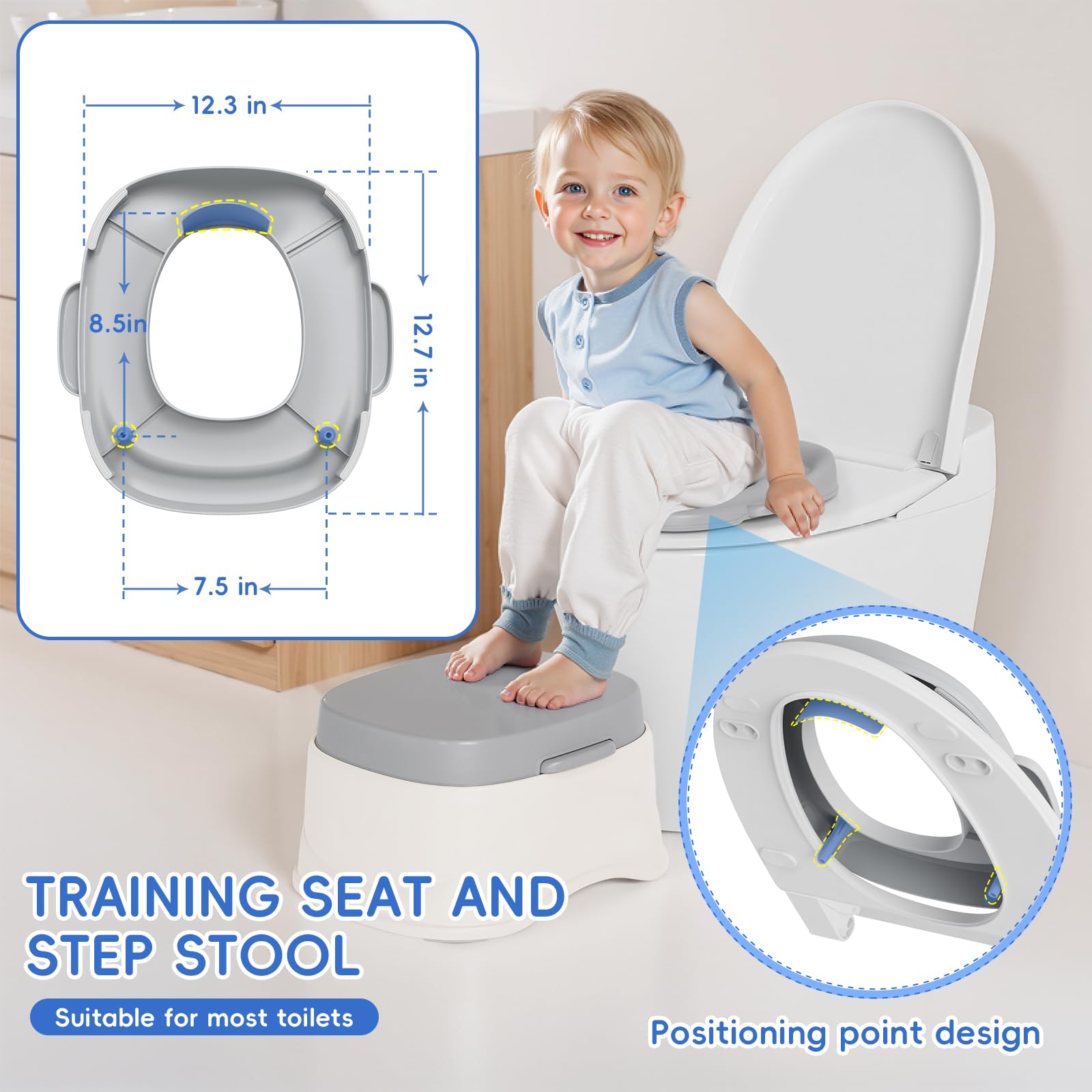 Snapklik.com : Axidou 3-in-1 Potty Training Toilet, Upgrade Potty ...