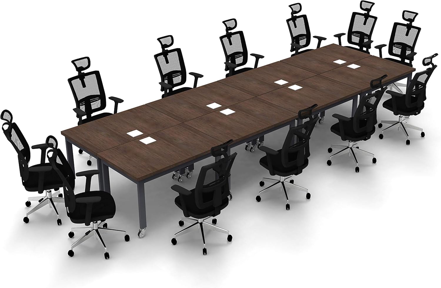 Amazon.com: 12 Person Conference Tables Meeting Seminar Model 6452 8pc ...