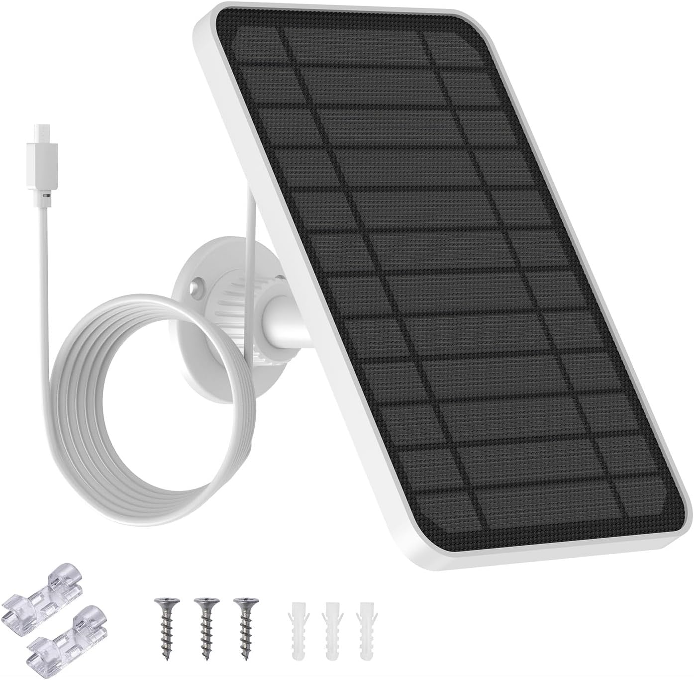 5V 5W Solar Panel for Eufycam 2C/ 2C Pro/ 2/2 Pro/ E20/ E40/ E, Micro ...