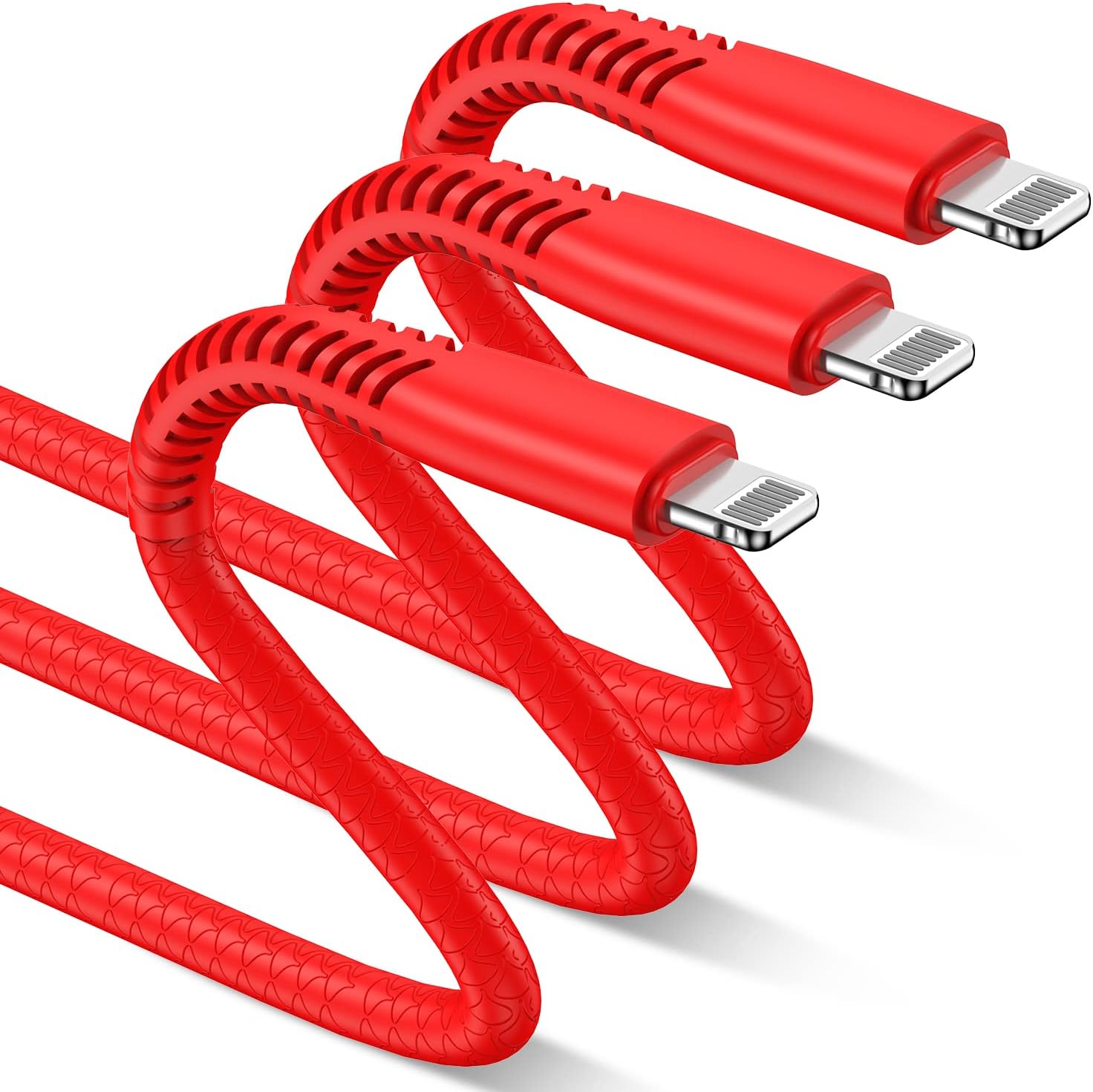 Amazon.com: 3Pack 3ft iPhone Charger Cable, [Apple MFi Certified ...