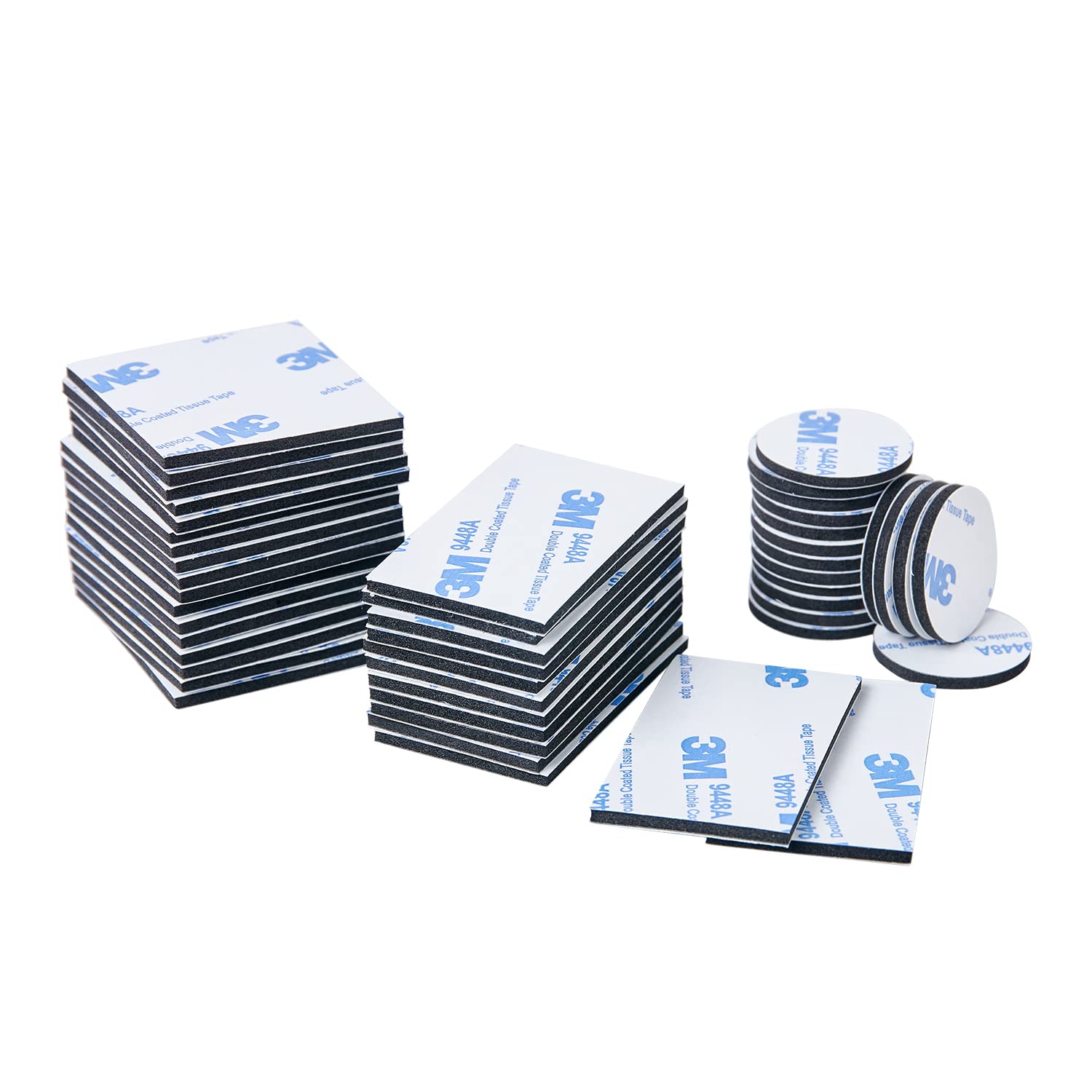 Amazon.com: 60Pcs Double Sided Foam Tape Strong Pad, Self-Adhesive Tape ...