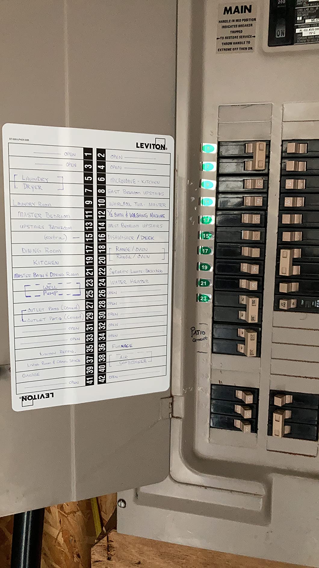 Leviton LSTIK Load Center Identification Stickers,White - Amazon.com