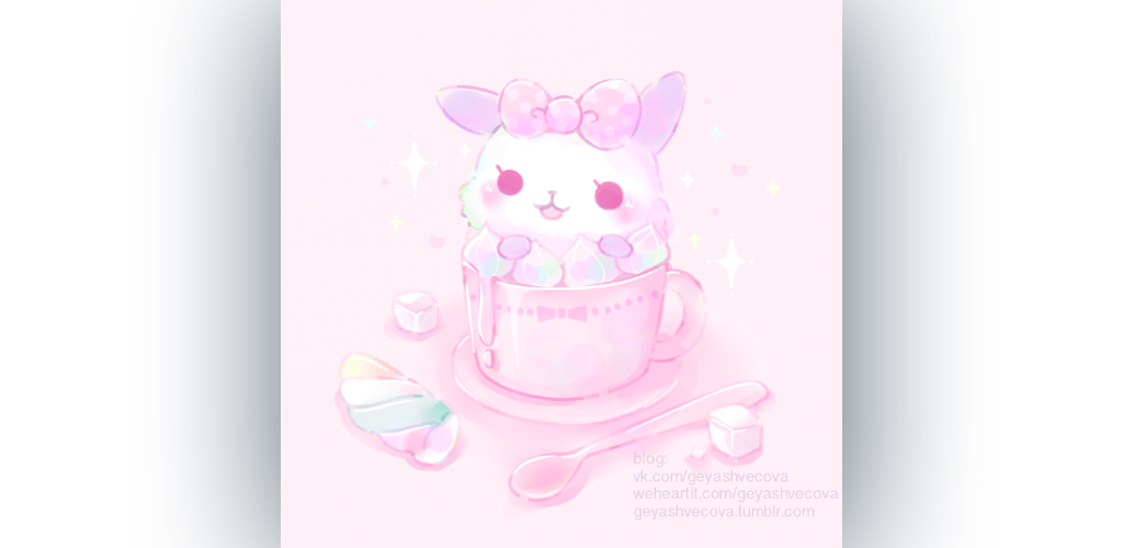 Chibi Bunny Wallpaper