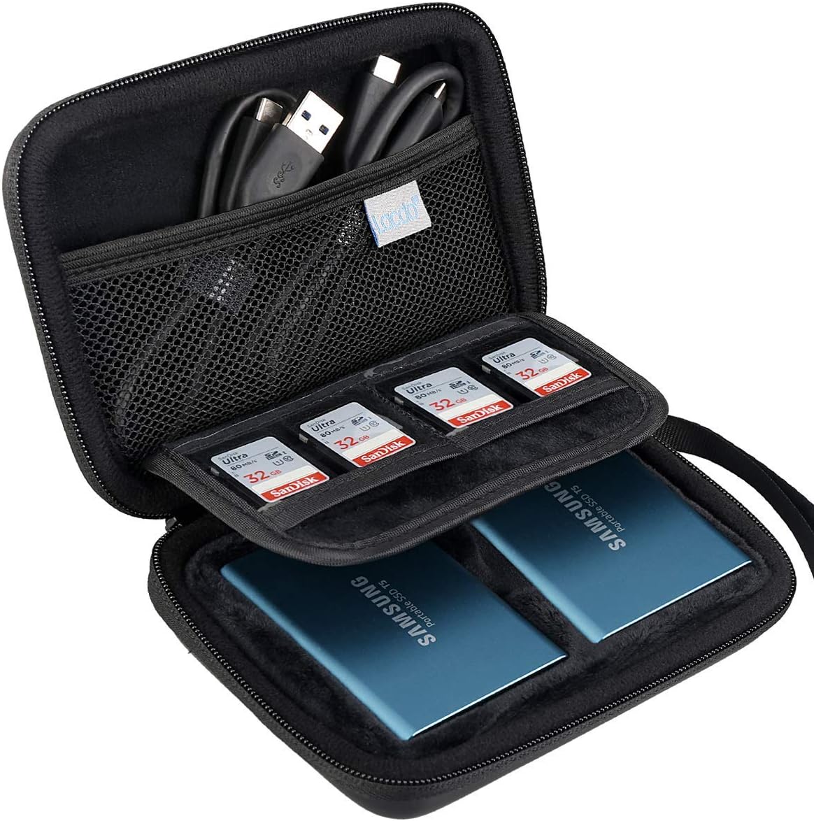 Amazon.com: Samsung T5 Case, Lacdo 2-in-1 Hard Travel Case for Samsung ...