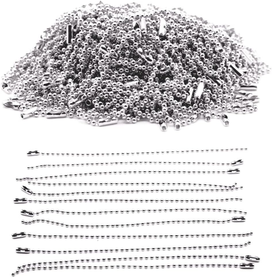 Amazon.com: Hapy Shop 200 Pcs 100mm Long Bead Connector Clasp Ball ...