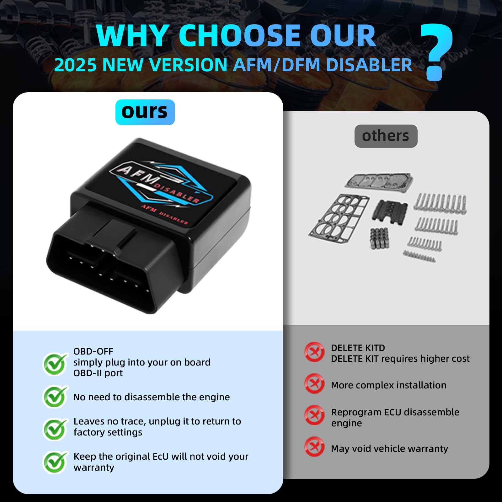 AFM Disabler GM AFM/DFM Disabler For GM V8 & V6 Engines - Eliminates ...