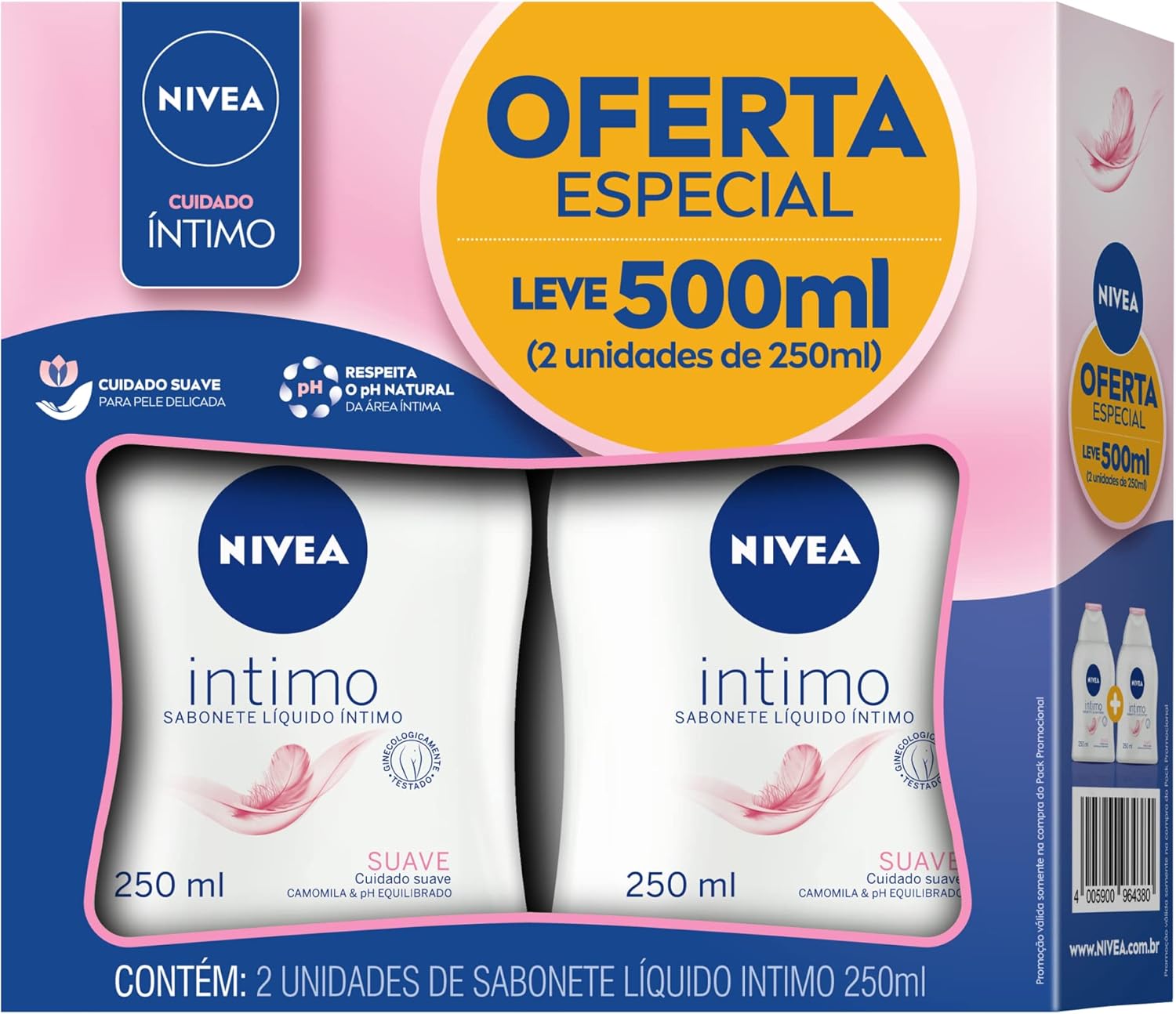 NIVEA Sabonete Íntimo Nivea Duopack Suave 250ml | Amazon.com.br