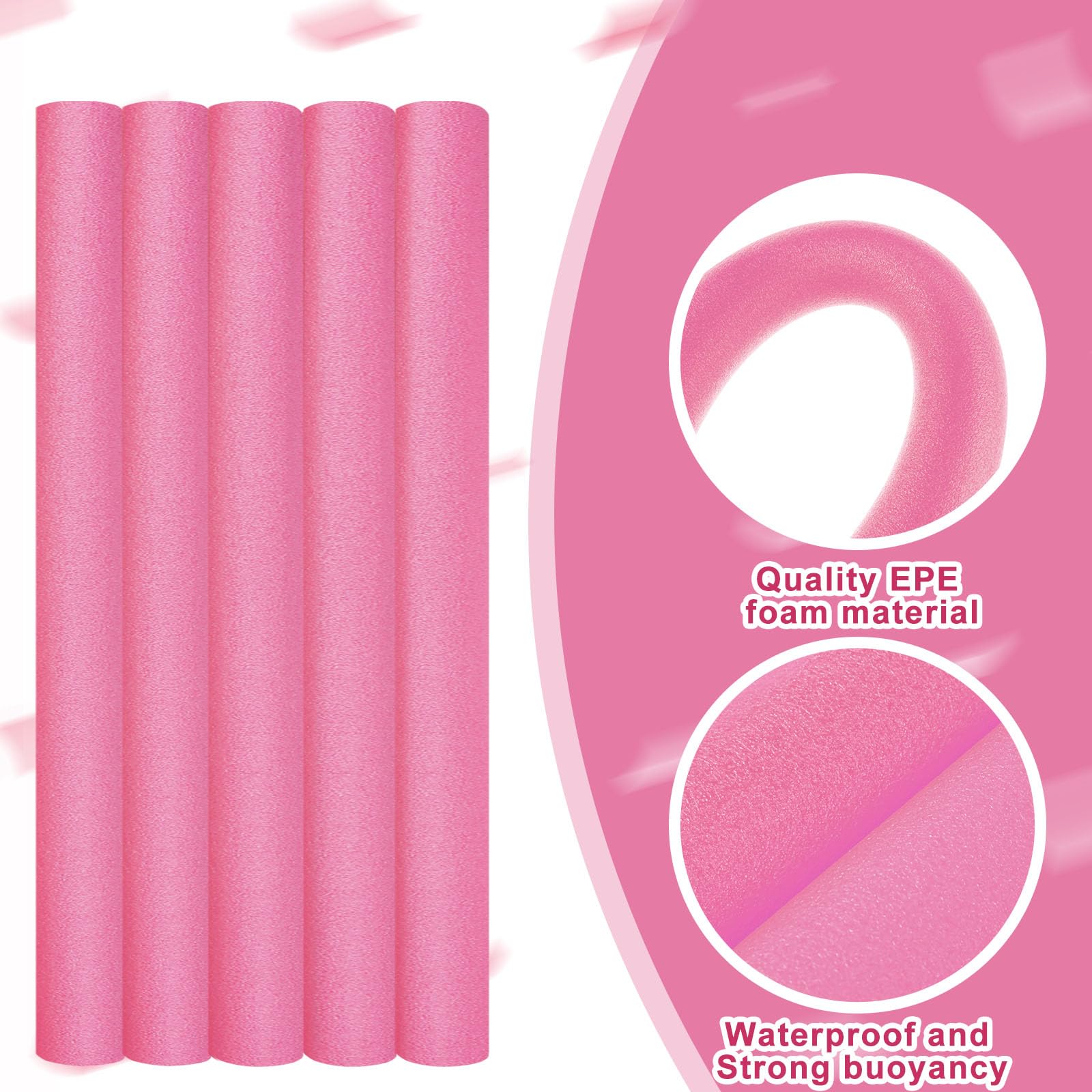 Snapklik.com : Hanaive 6 Pack Pool Noodles Swimming Floating Foam Tube ...