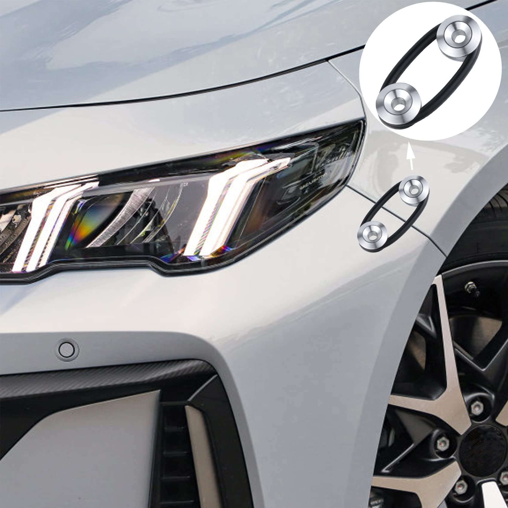 Snapklik.com : Lunsom Car Bumper Fasteners, Aluminum Quick Release ...