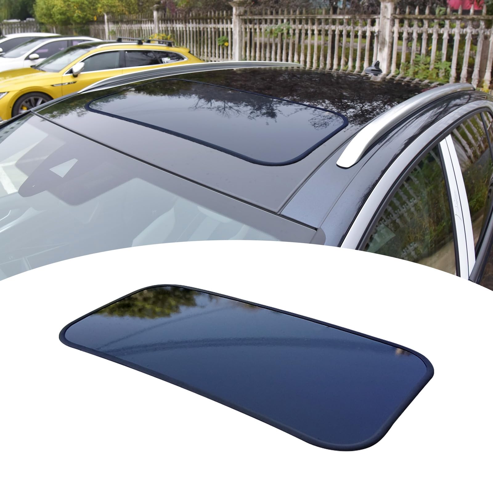 Amazon.com: LANZMYAN Simulation Sunroof Sticker Vinyl Sunroof Window ...