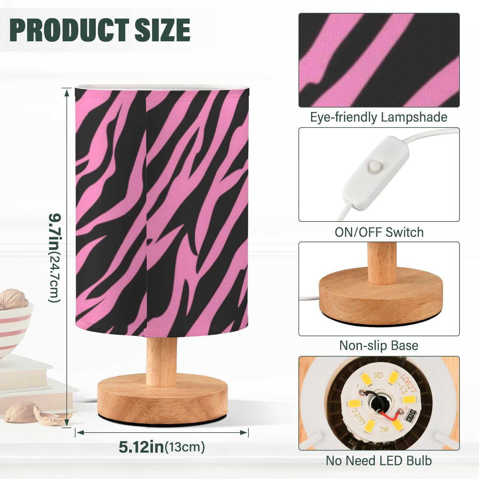 Pink Zebra Print Table Lamp Zebra Print Lamp Products For Sale | EBay