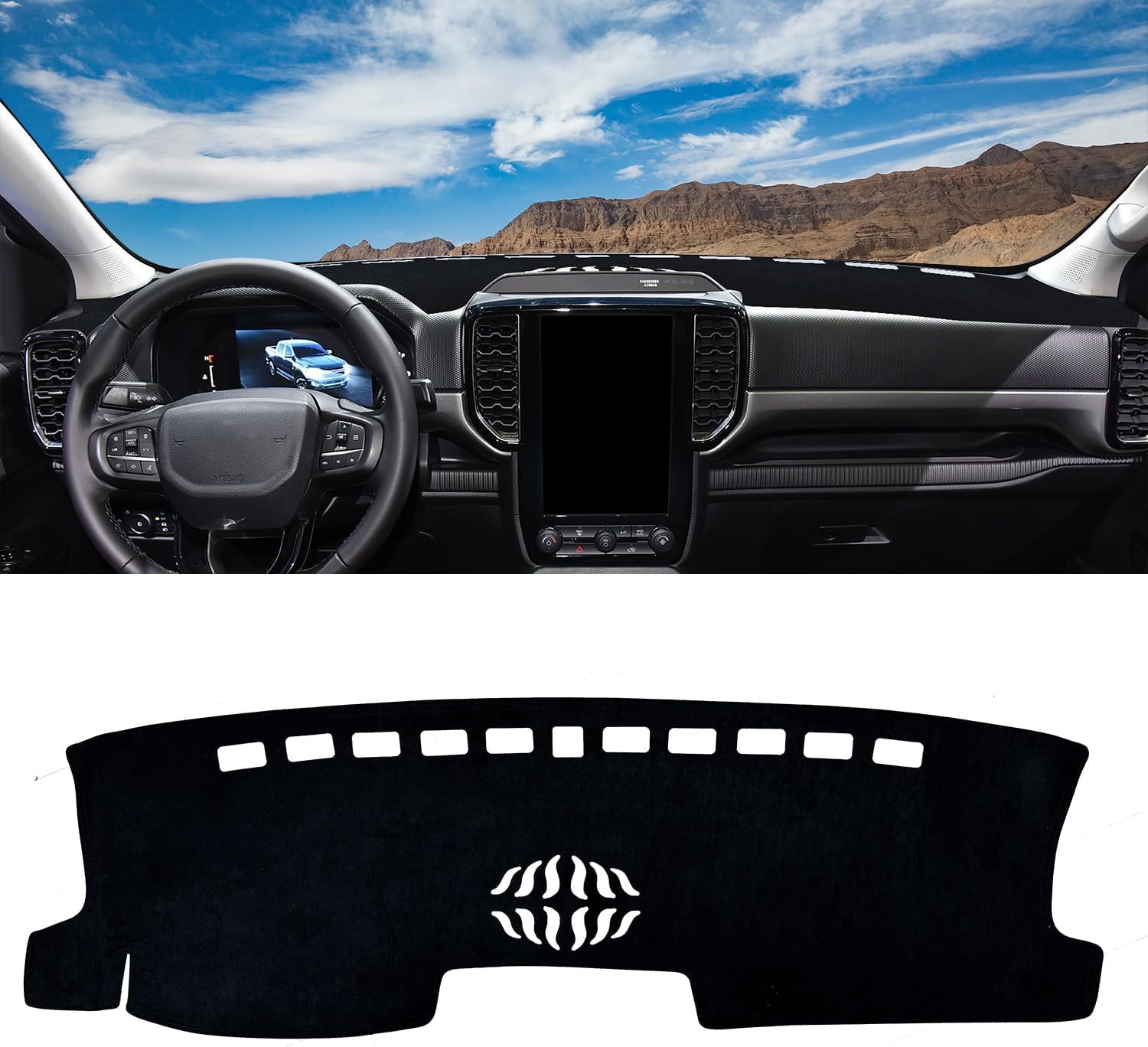 Amazon.com: Airyfluxx Dashboard Cover fit for Ford Ranger 2024 2025 ...