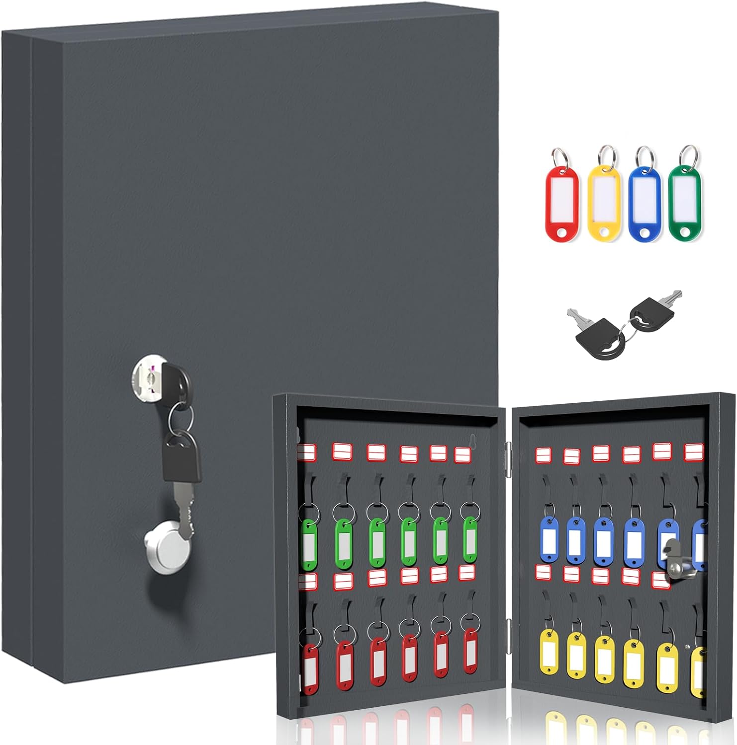 Amazon.com: erosoei Key Box with Lock, Key Cabinet Wall Mount with 24 ...