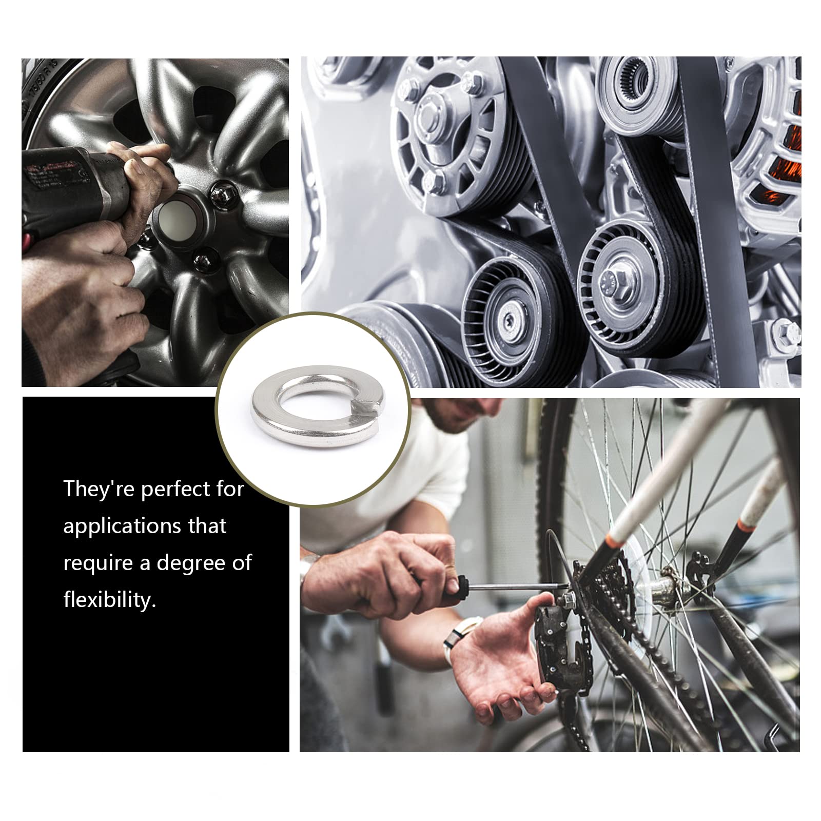 Snapklik.com : FASTENER TREE 1/4" Spring Lock Washers