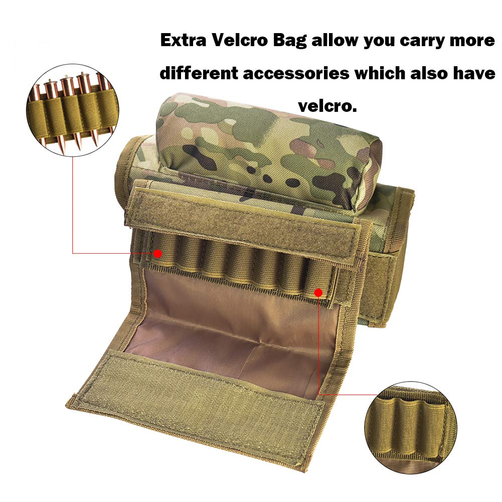 Risunpet Rifle Cheek Riser Tactical Rifle Buttstock Cheek Riser and ...