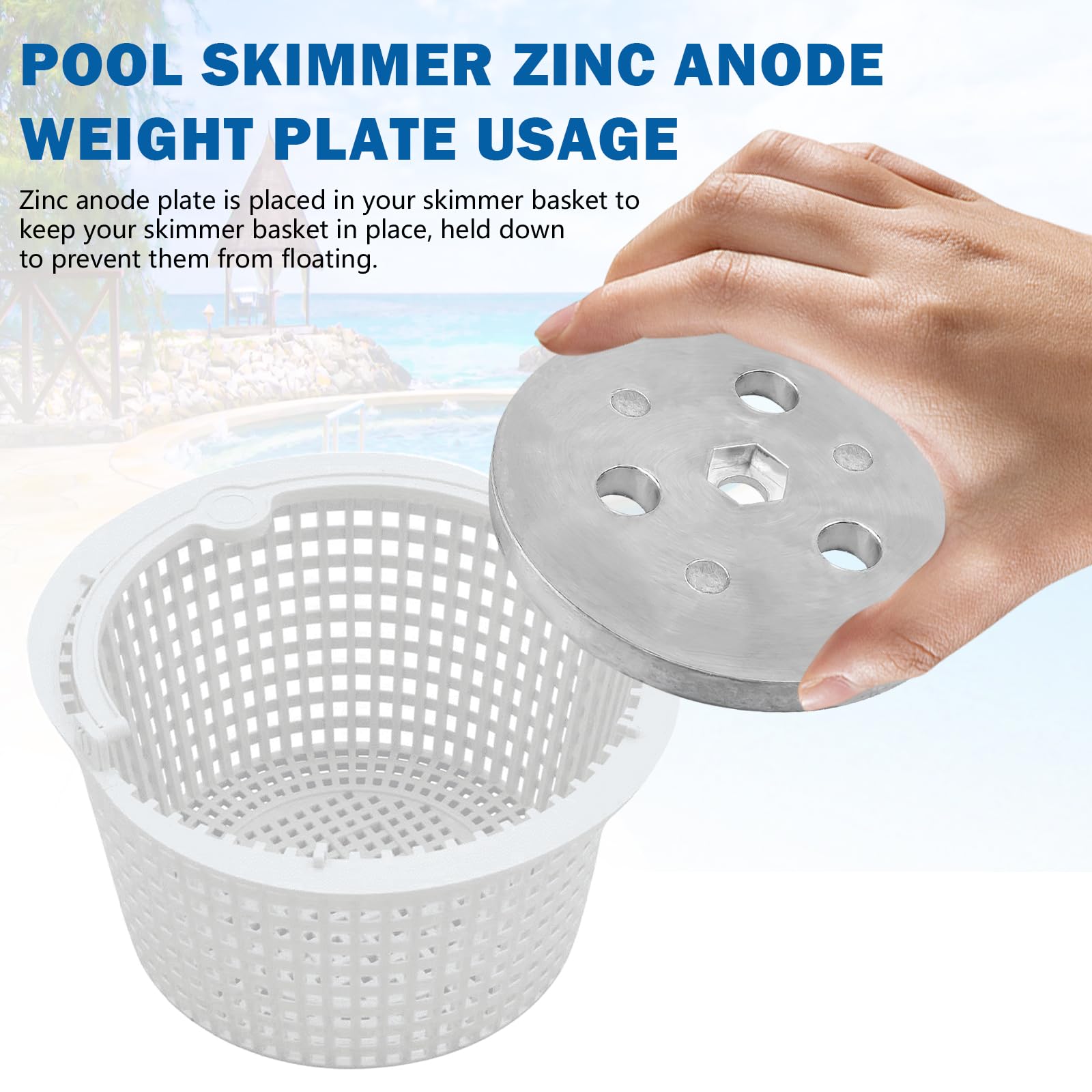 Anti-corrosion Pool Accessory TonGass Zinc Anode Weight For Saltwater ...