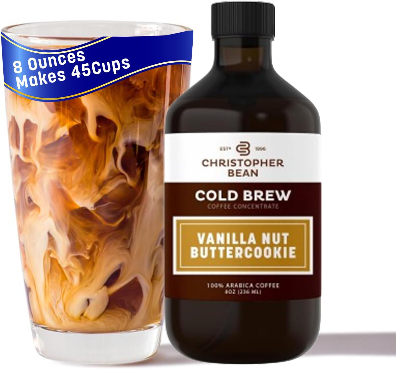 Amazon.com : Vanilla Nut Butter Cookie Flavored Coffee Concentrate ...