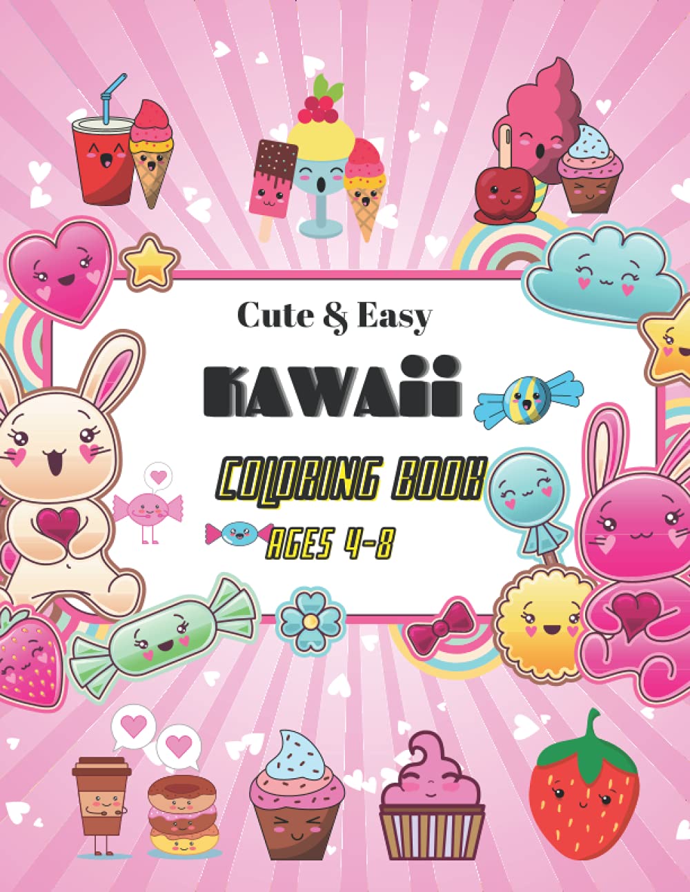 Buy Kawaii Coloring Book: 50 Cute Kawaii Coloring Pages For Kids To ...