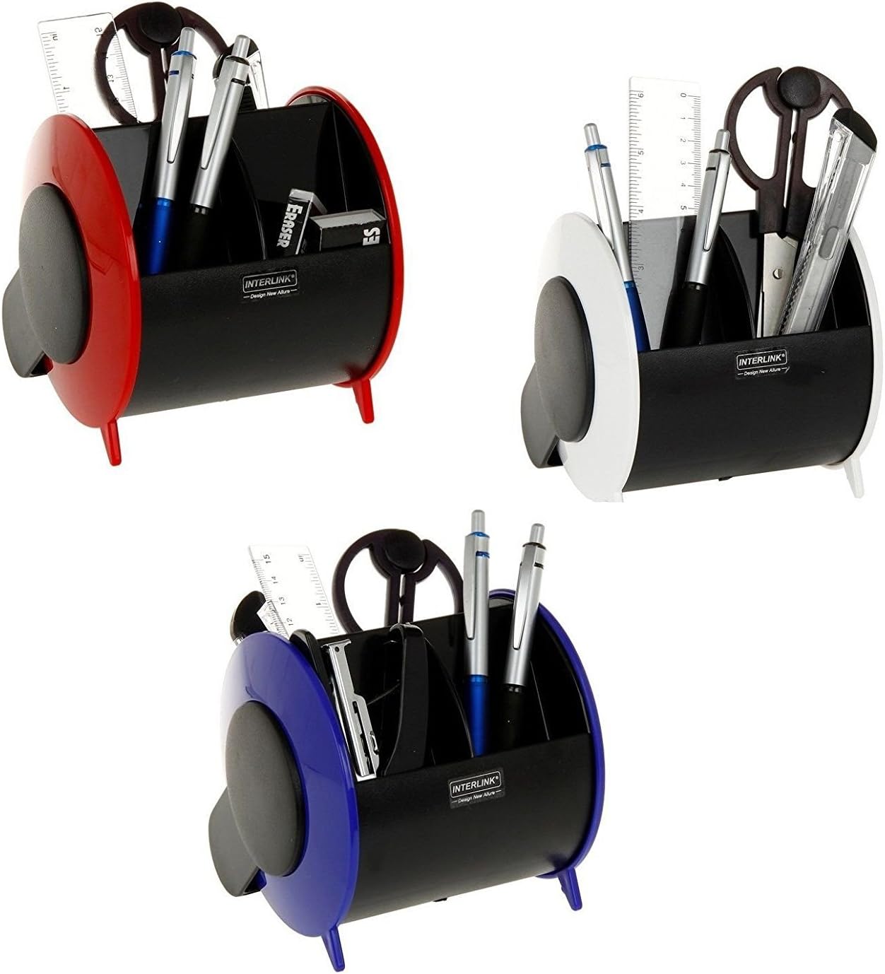 10pc Set Office Desktop Desk Tidy Organizer Rotating All Accessories ...