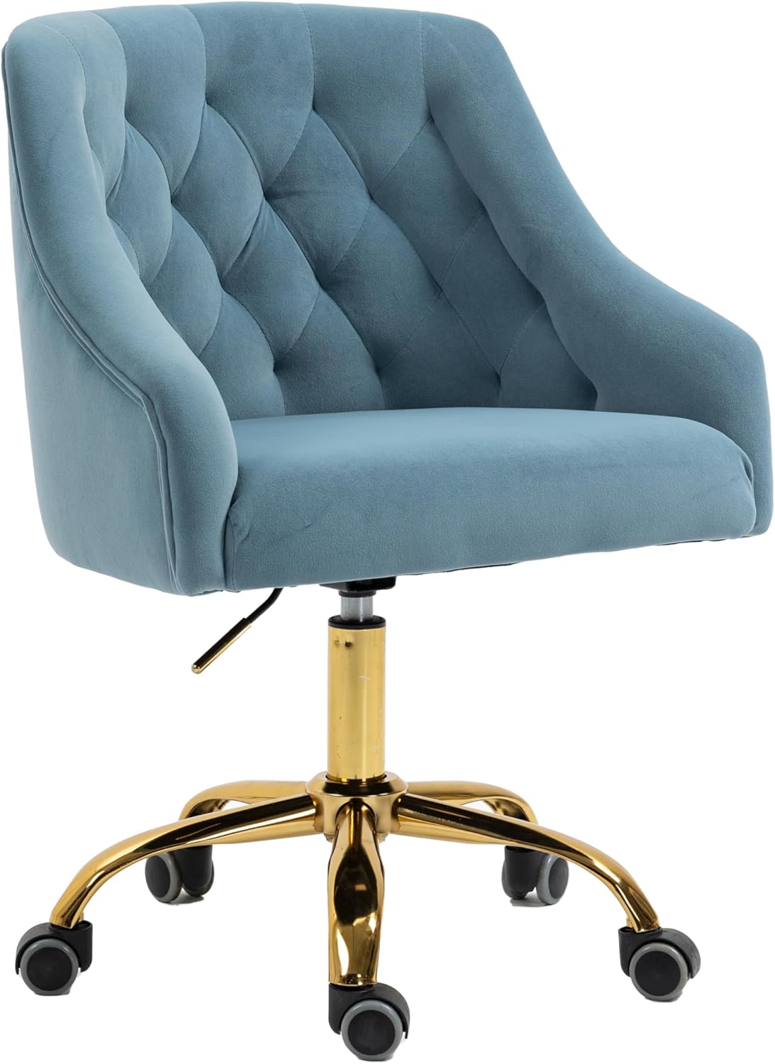 Amazon.com: ZOBIDO Comfy Home Office Task Chair with Wheels, Cute ...