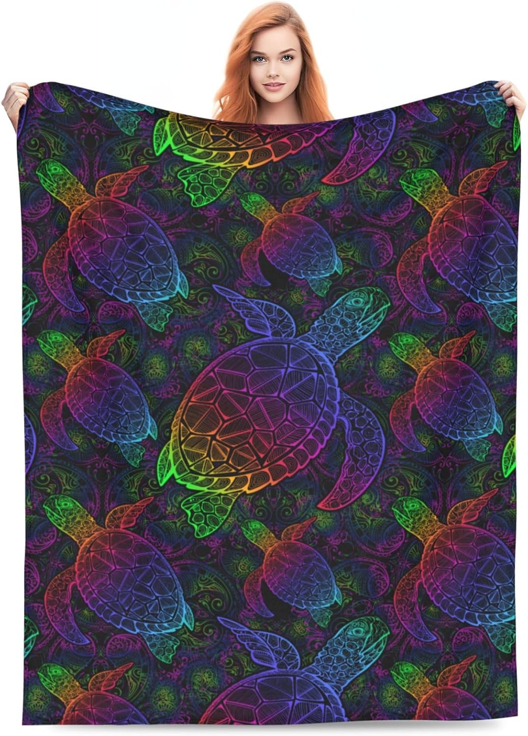 Amazon.com: Zeleda Sea Turtle Throw Blanket Gifts for Women Girls Kids ...