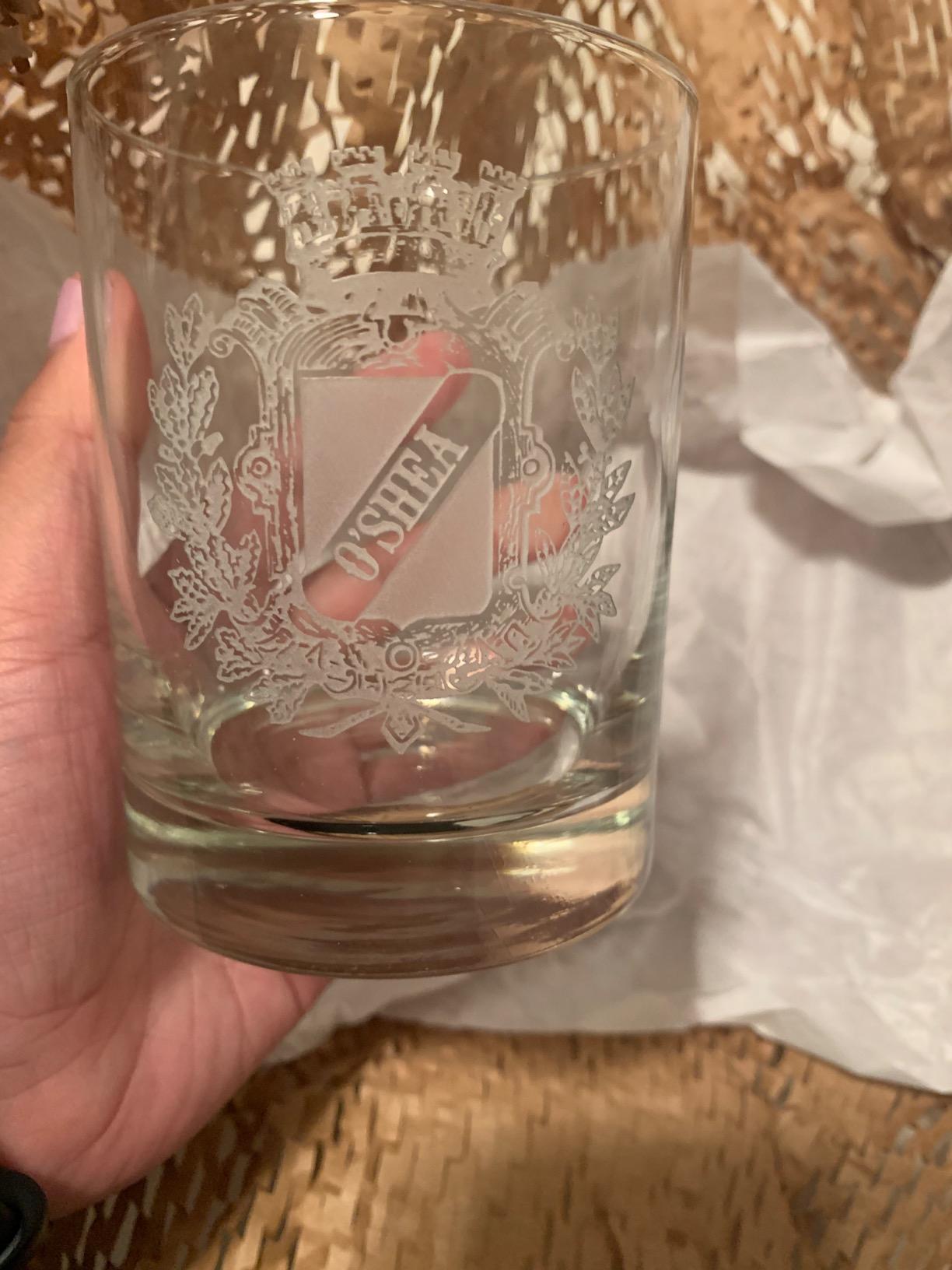 $8/mo - Finance Engraved Whiskey, Scotch, Bourbon Glass, Coat Of Arms ...