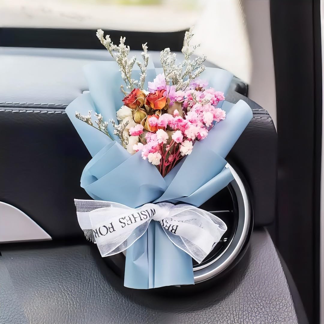 Amazon.com: Cute Flower Bouquet Car Air Freshener With AC Vent Clips ...