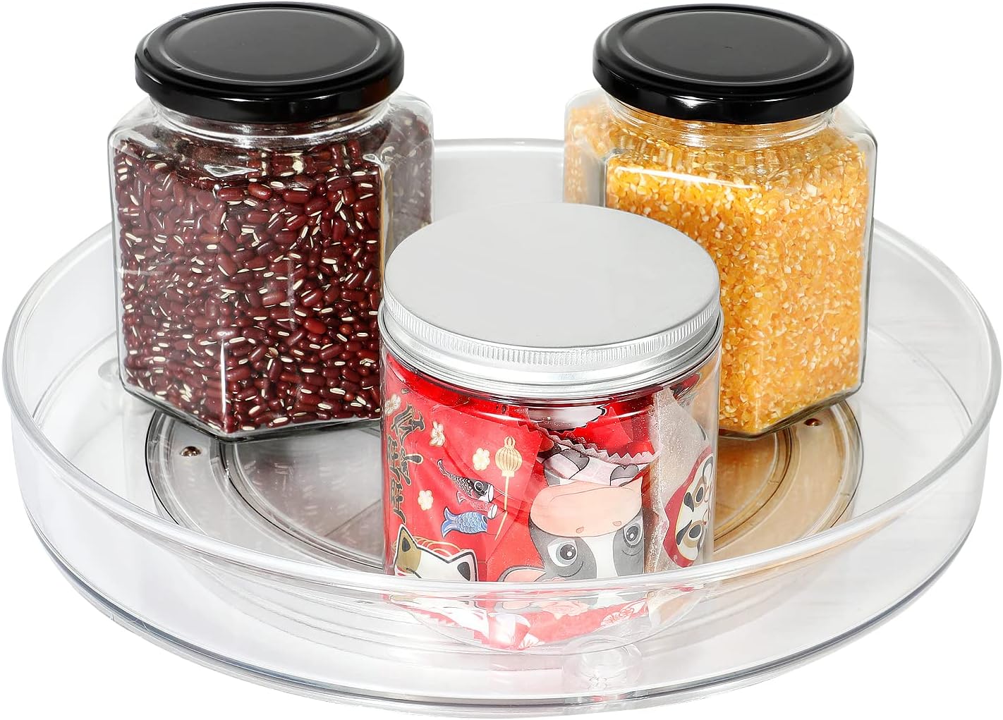 Amazon.com - URALFA Lazy Susan Organizer for Cabinet 2 Pack, 10.6 ...