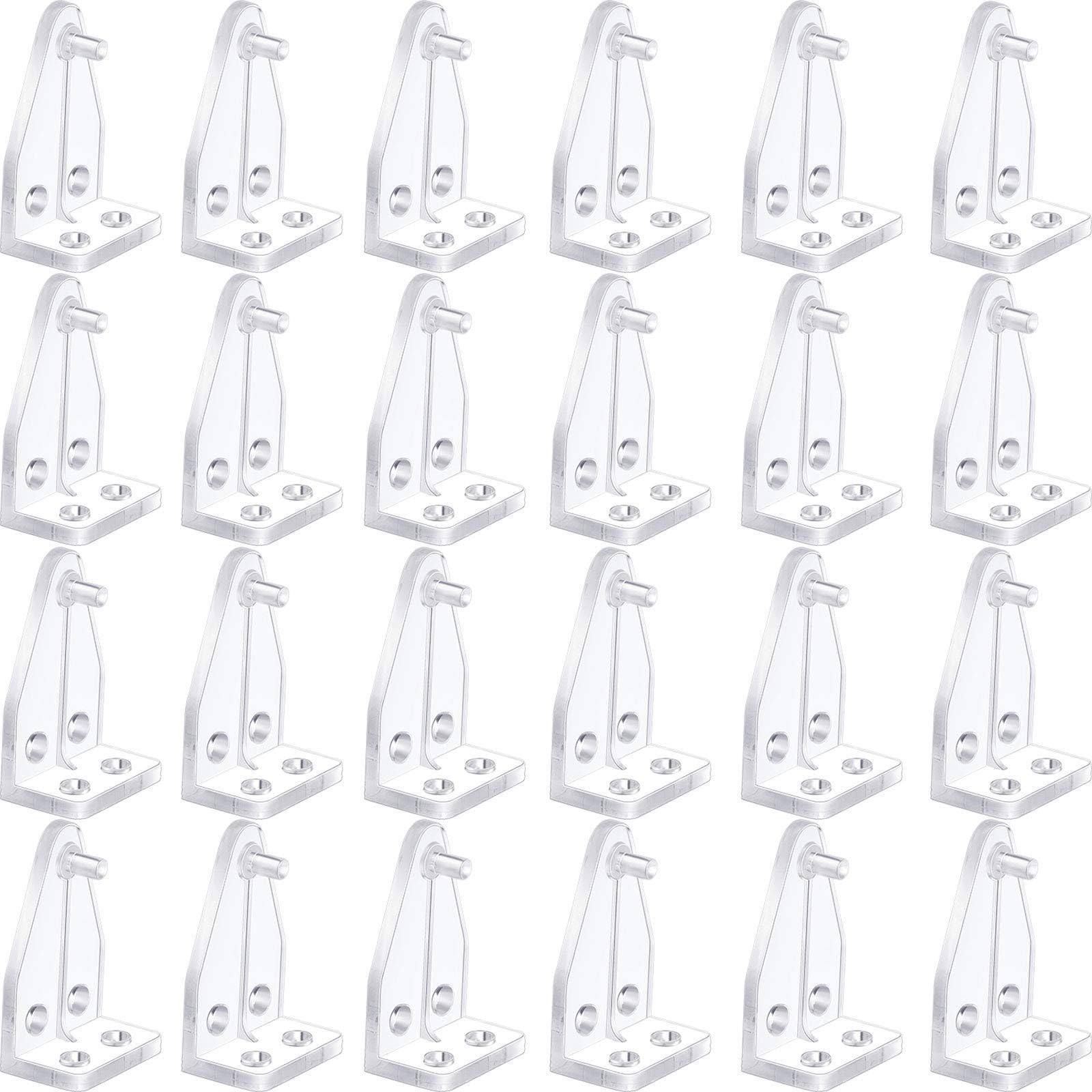 Amazon.com: Cutelec 4pcs Hold Down Brackets Clear Color Bottom Rail ...