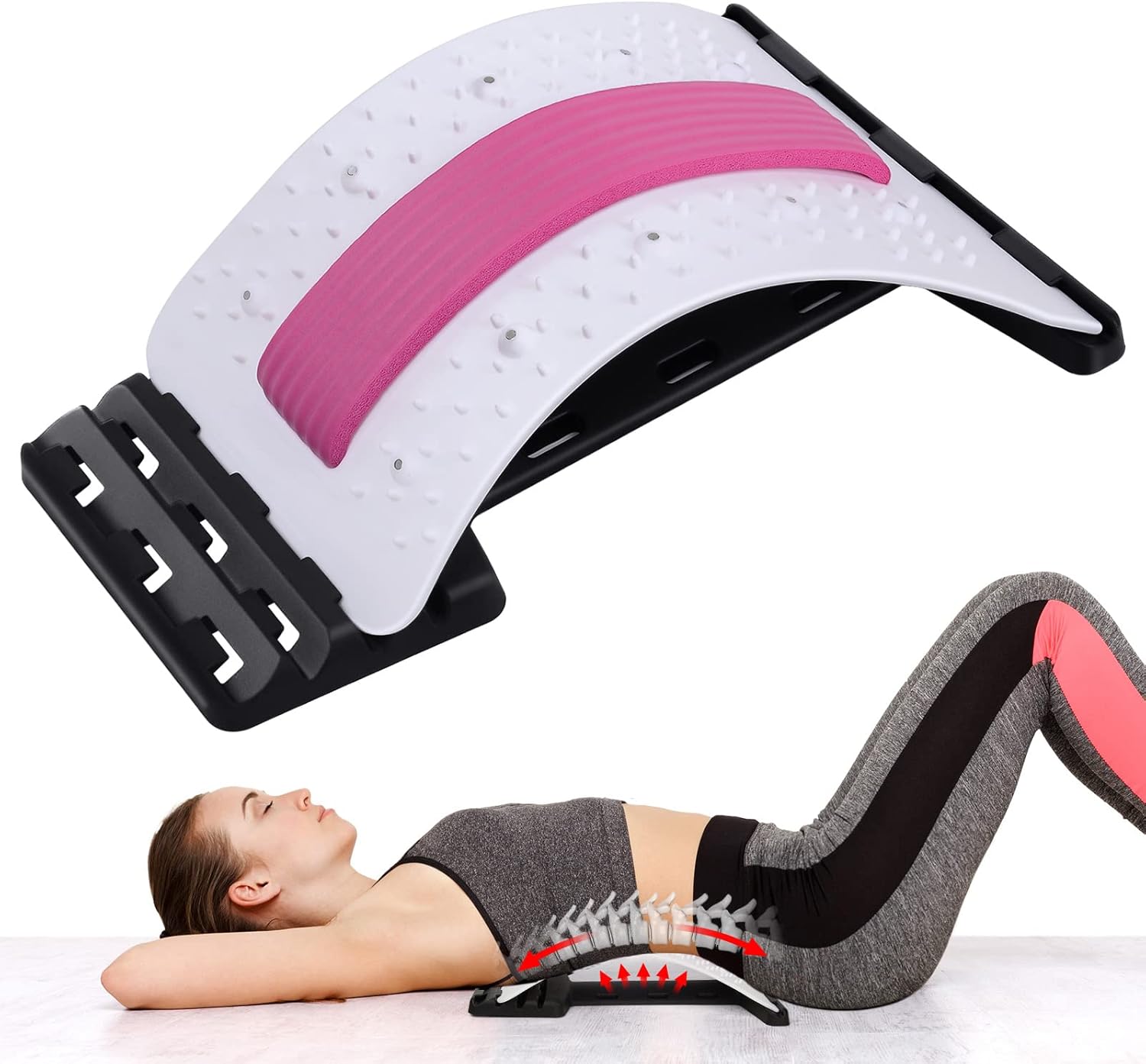 Amazon.com: Xergur Back Stretcher Back Cracking Device - Back Cracker 4 ...