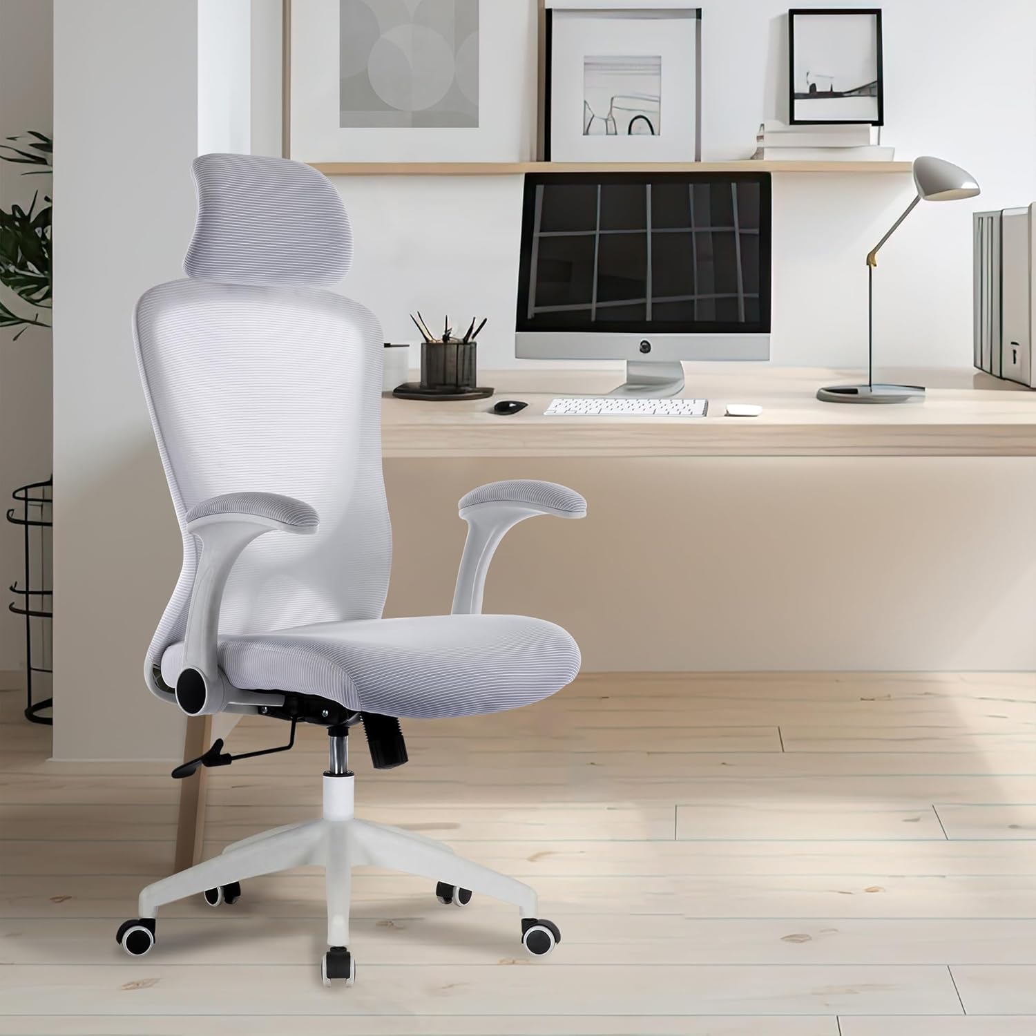 Amazon.com: Office Chair, Foam Seat, Tilting Task Chair, Height ...