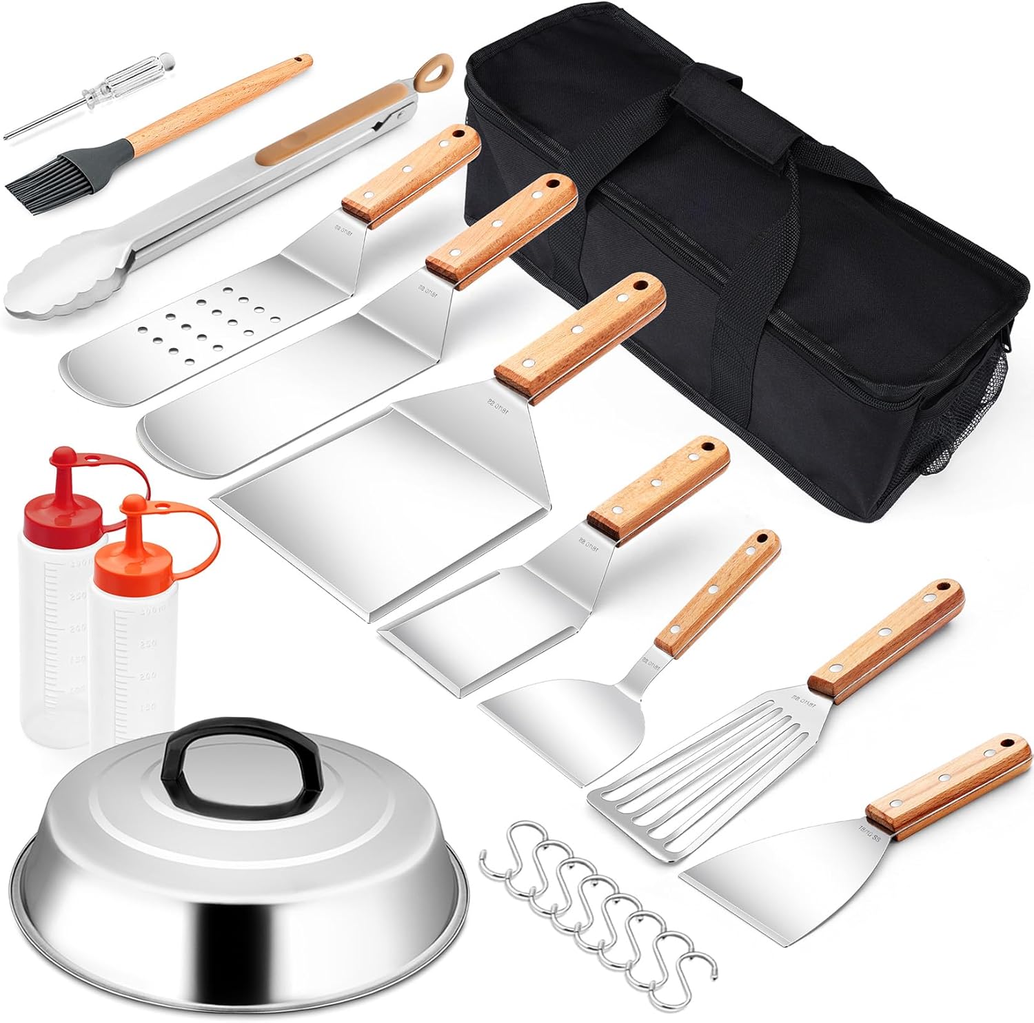 Amazon.com : 22Pcs Griddle Accessories Kit Flattop Grilling Accessory ...
