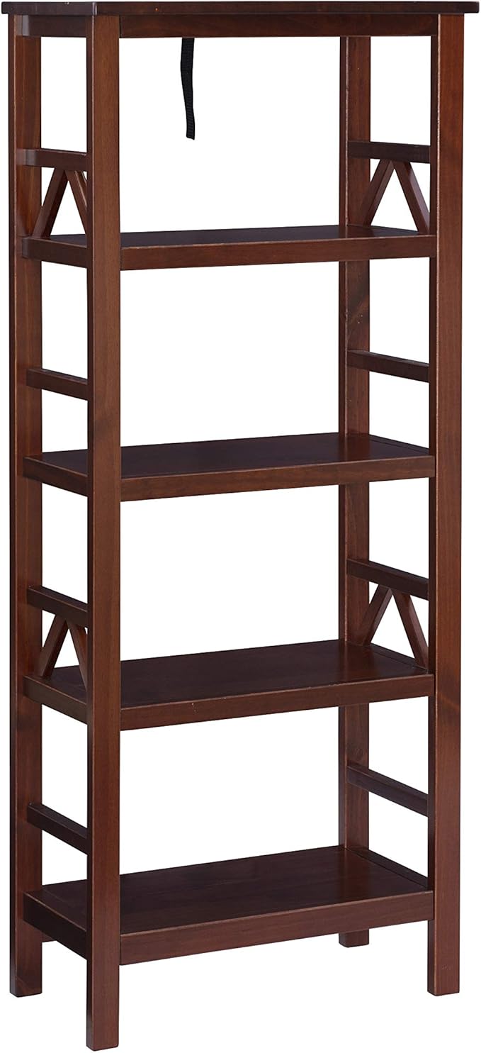 Amazon.com: Linon Home Dcor Linon Titan, Antique Tobacco Bookcase, 24. ...