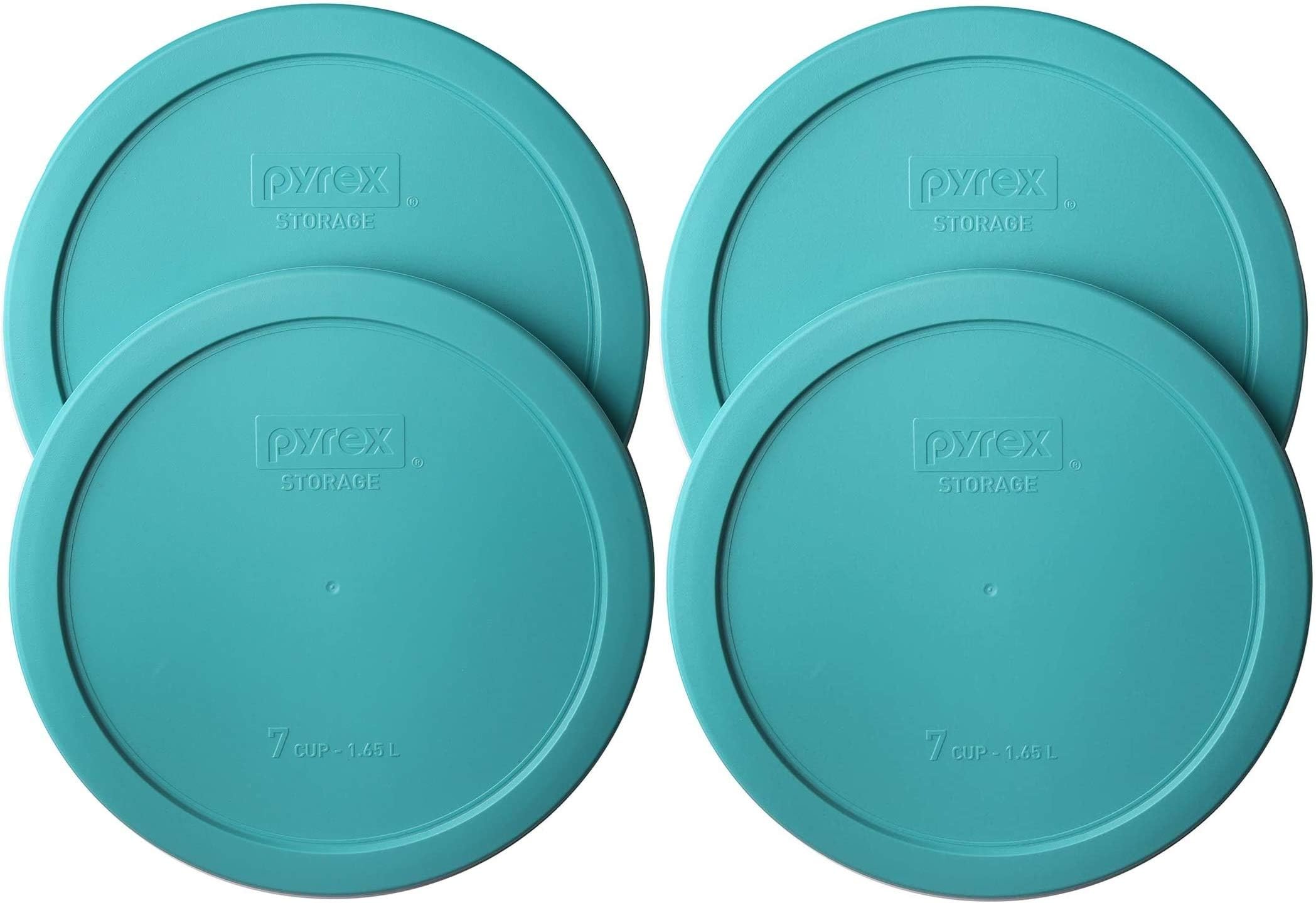 Amazon.com: Pyrex 7210-PC 3 Cup Muddy Aqua Rectangle Plastic Food ...